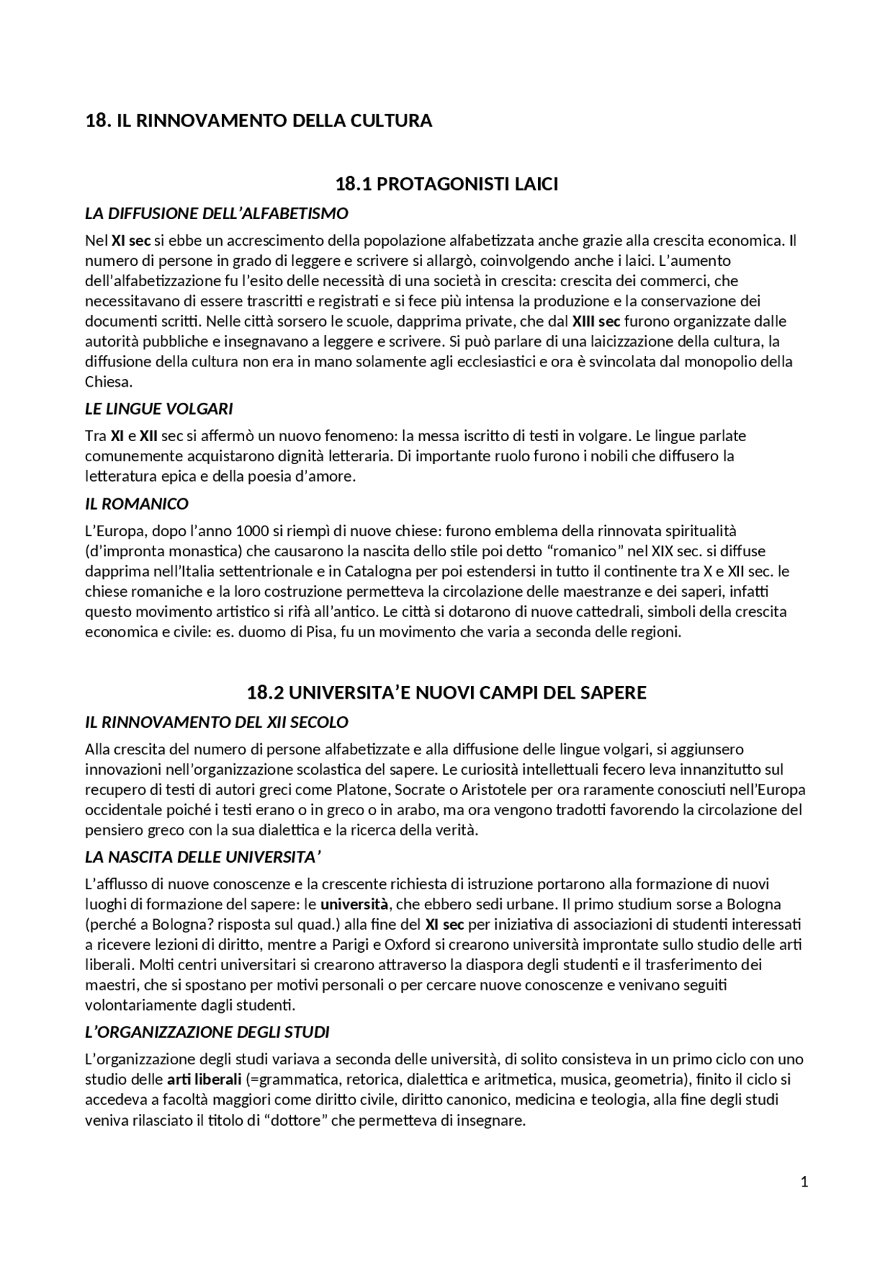 Manuale Di Storia Medievale Zorzi Cap18 Docsity