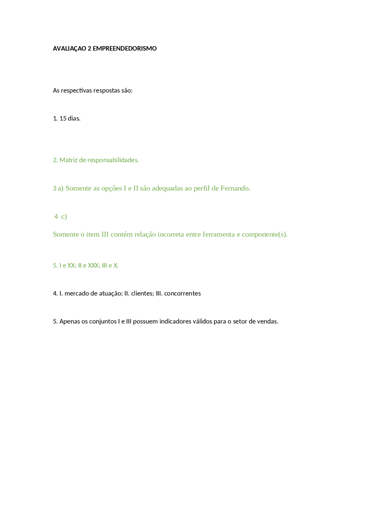 Ava Empreendedorismo Docsity