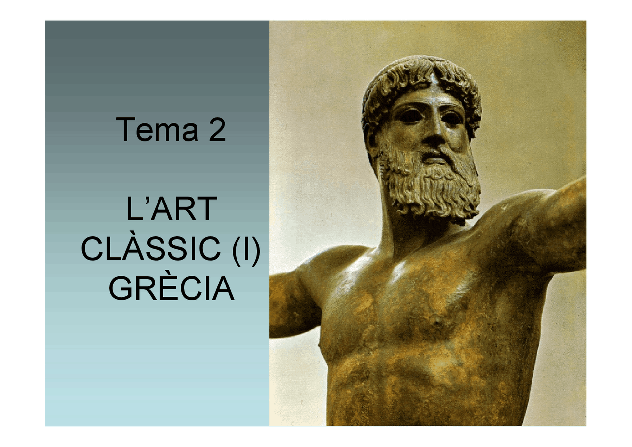 Arte clásico de Grecia - Docsity