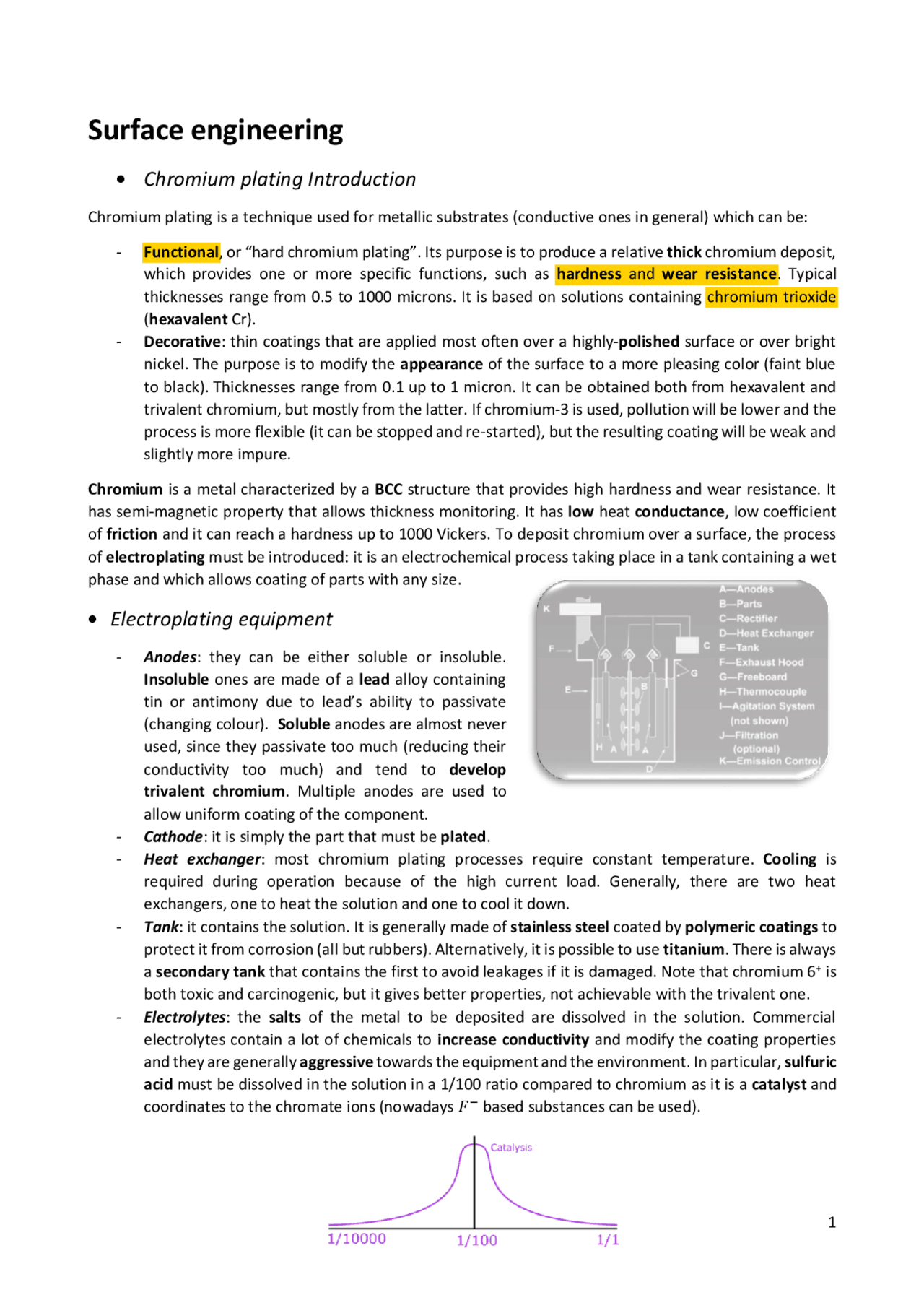 Surface engineering ingegneria - Docsity