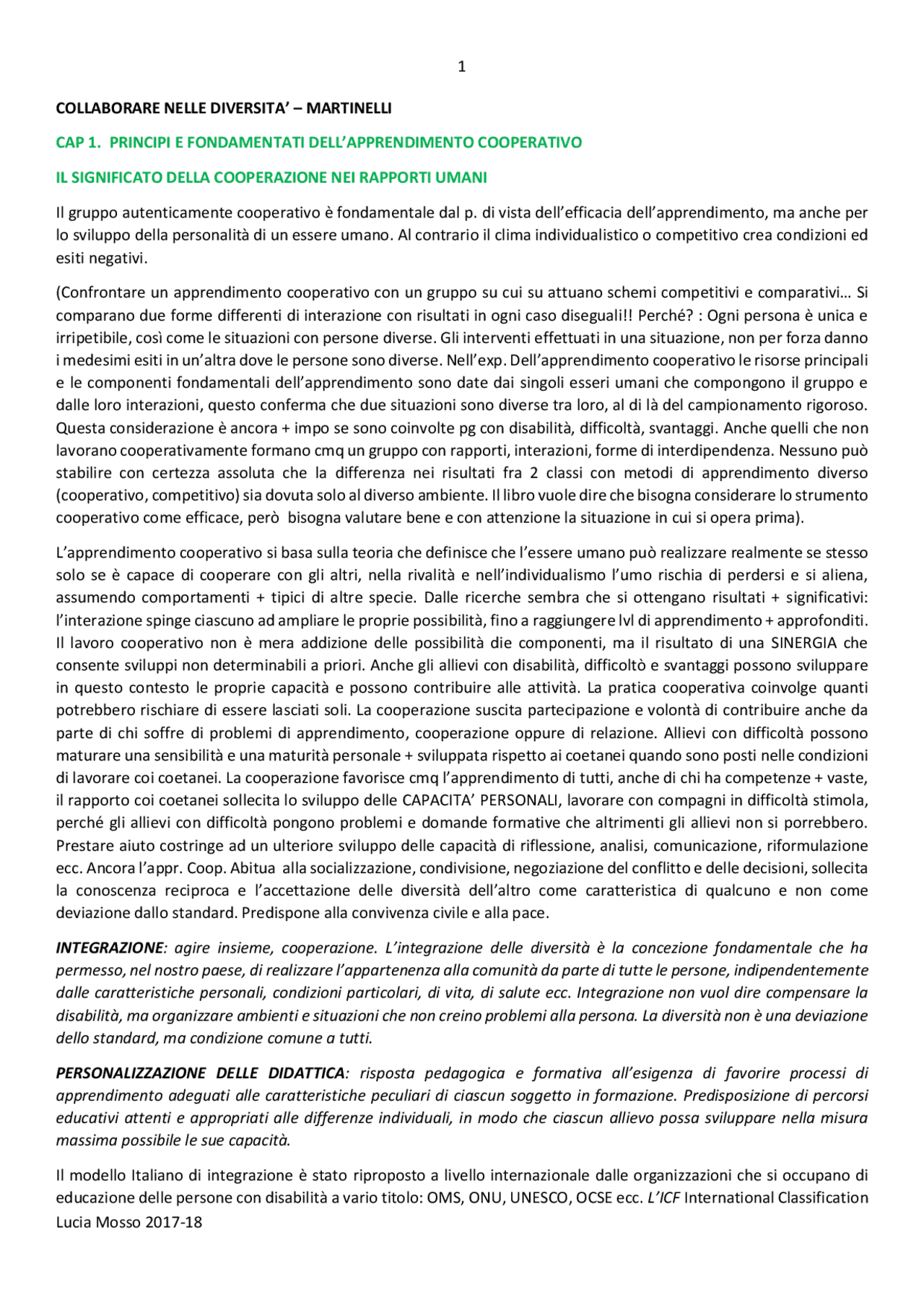 Collaborare Nelle Diversità Docsity