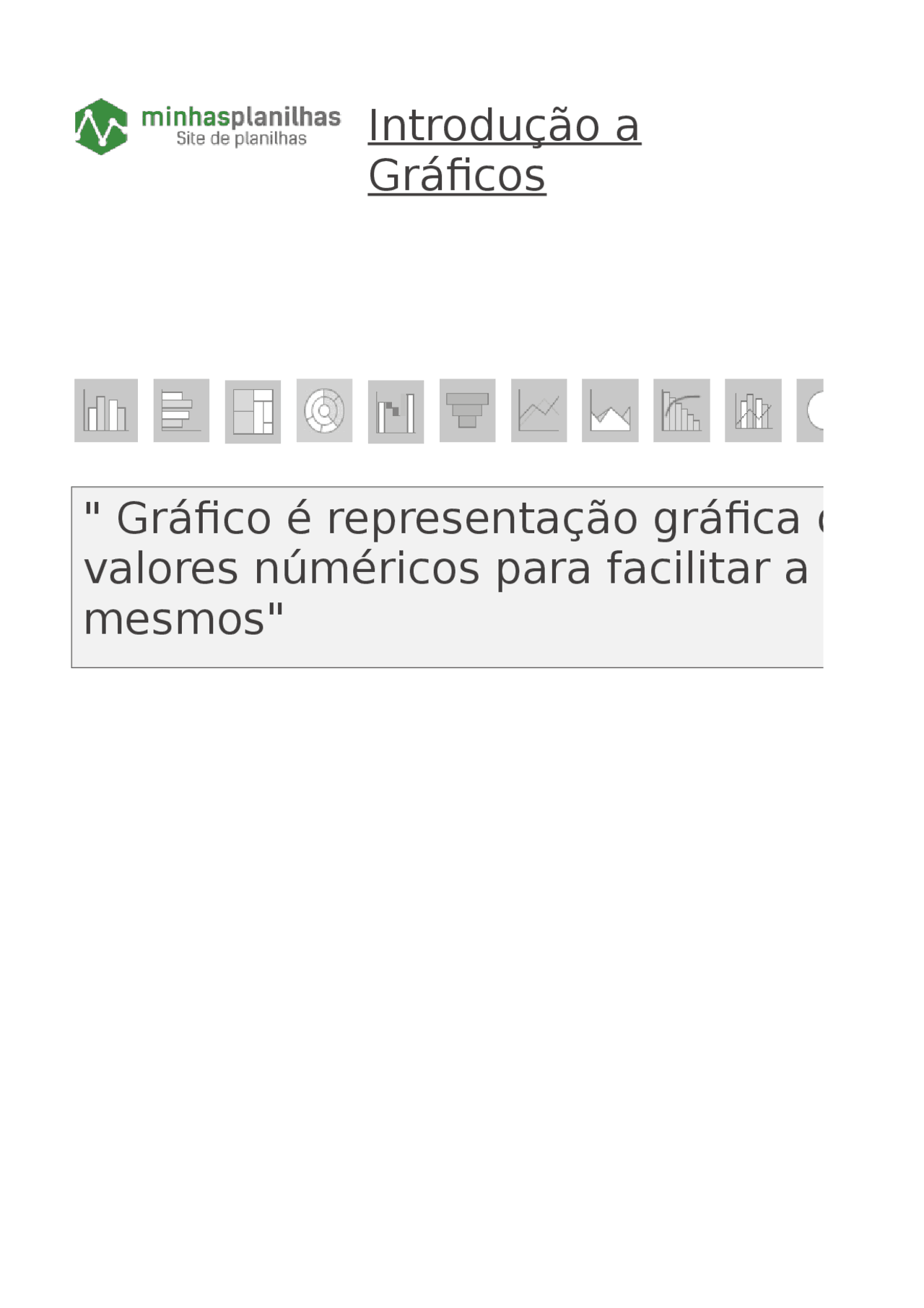 Excel Gráficos Minhas Planilhas Docsity