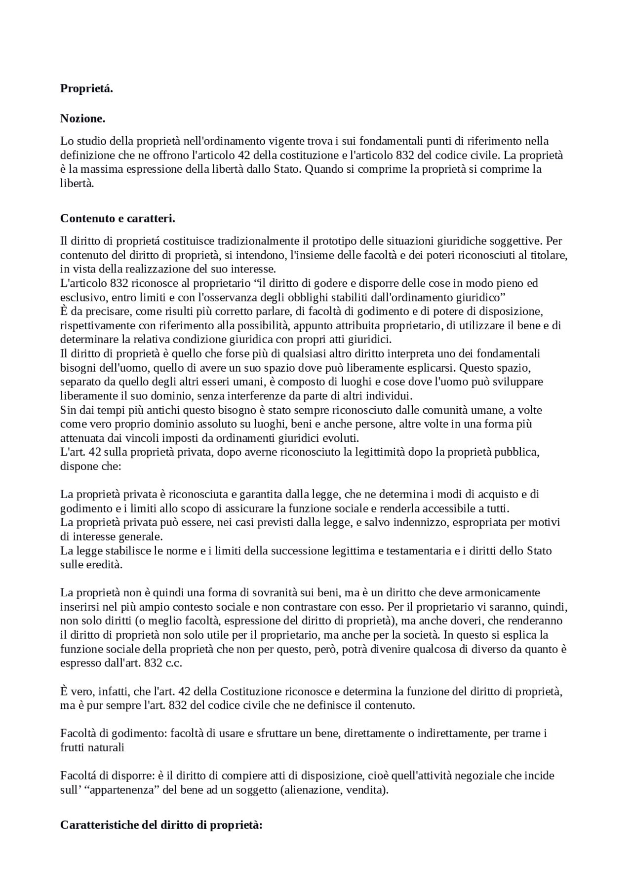 Diritti Reali Dirprivato Docsity