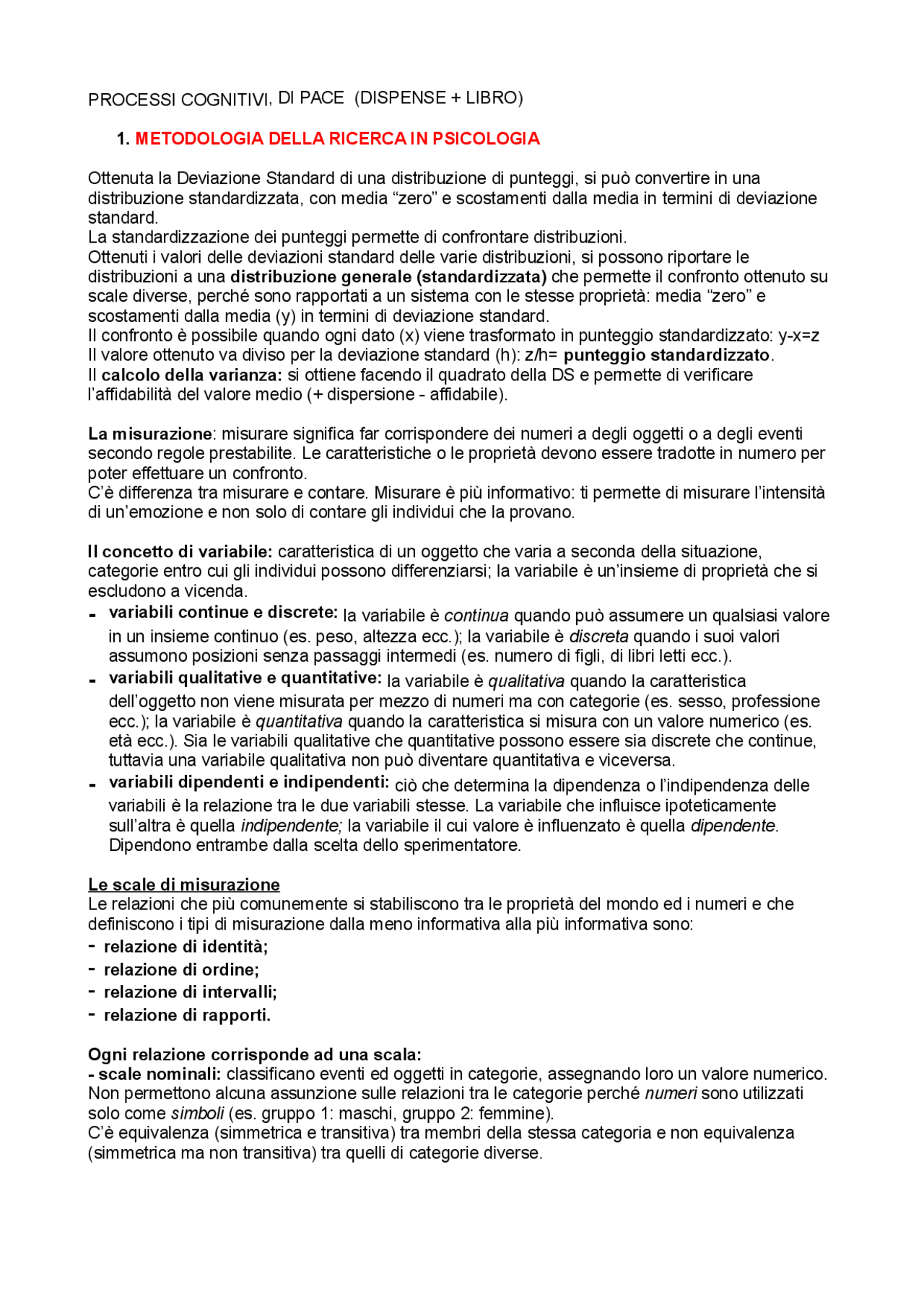 Riassunto Completo Per Lesame Di Enrico Di Pace Docsity