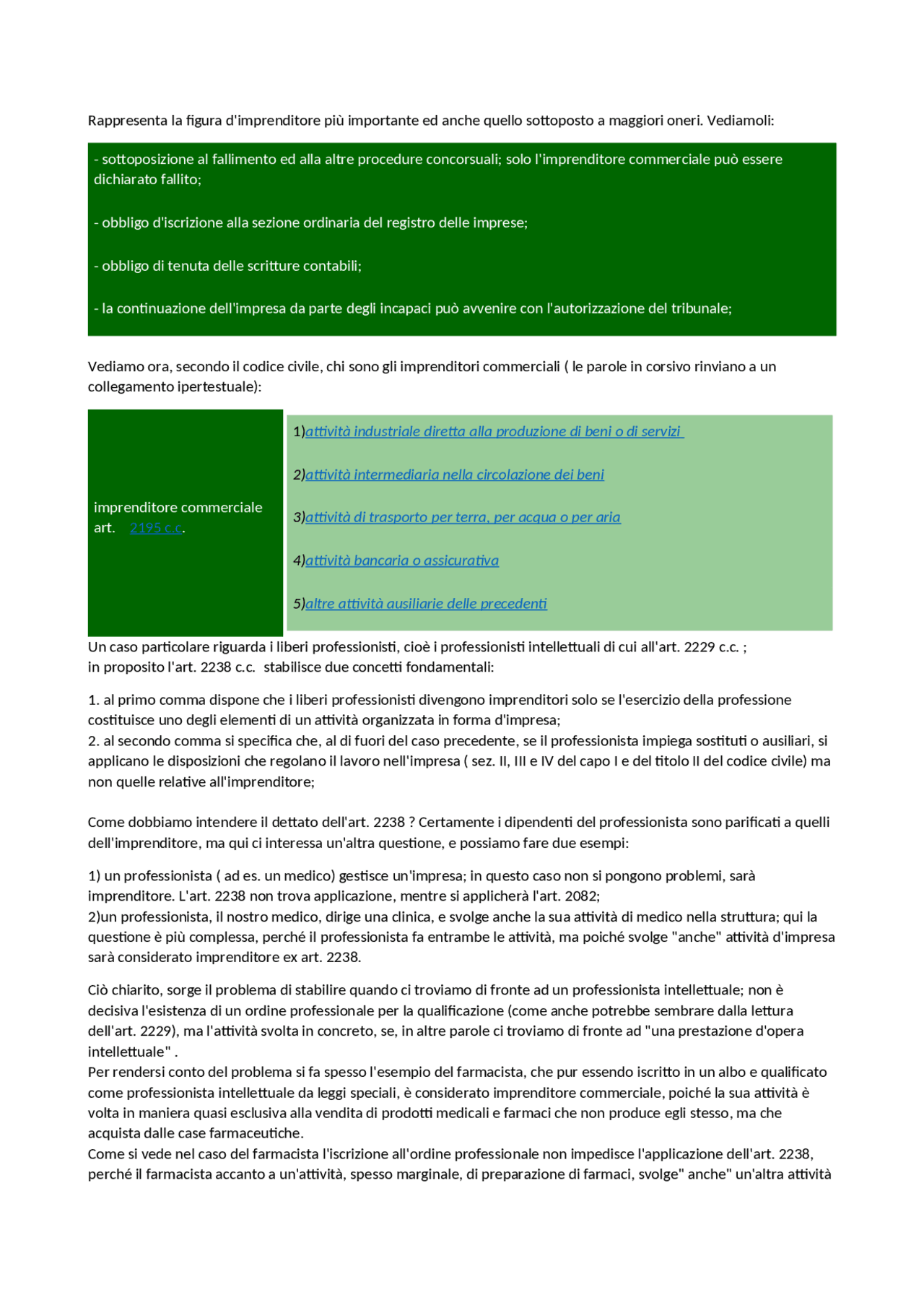 Imprenditore Commerciale 2 Docsity