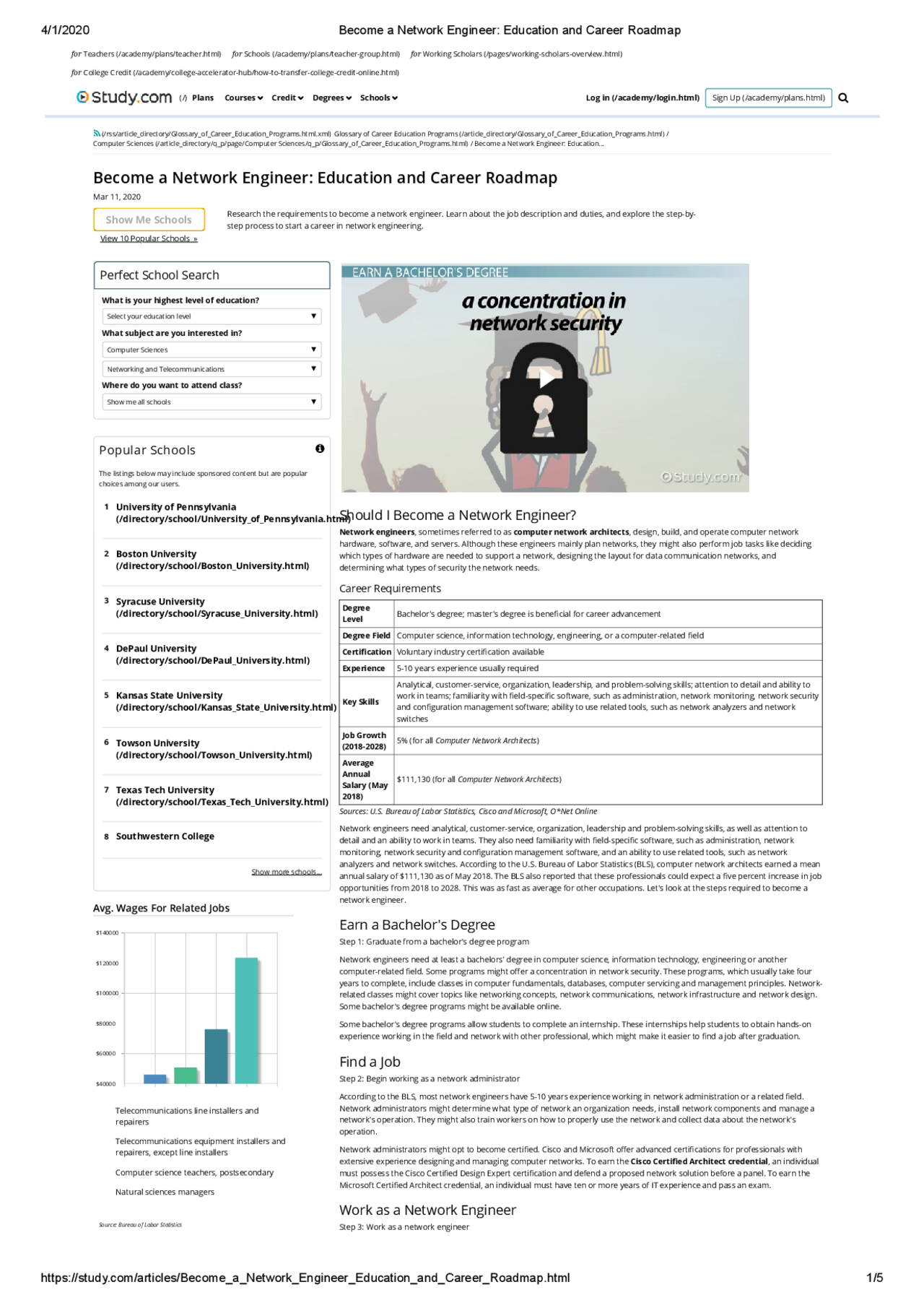 Network Engineer. Want to become a successful network engineer? - Docsity