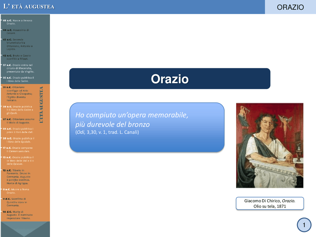 Orazio Vita E Opere Guide Progetti E Ricerche Di Latino Docsity