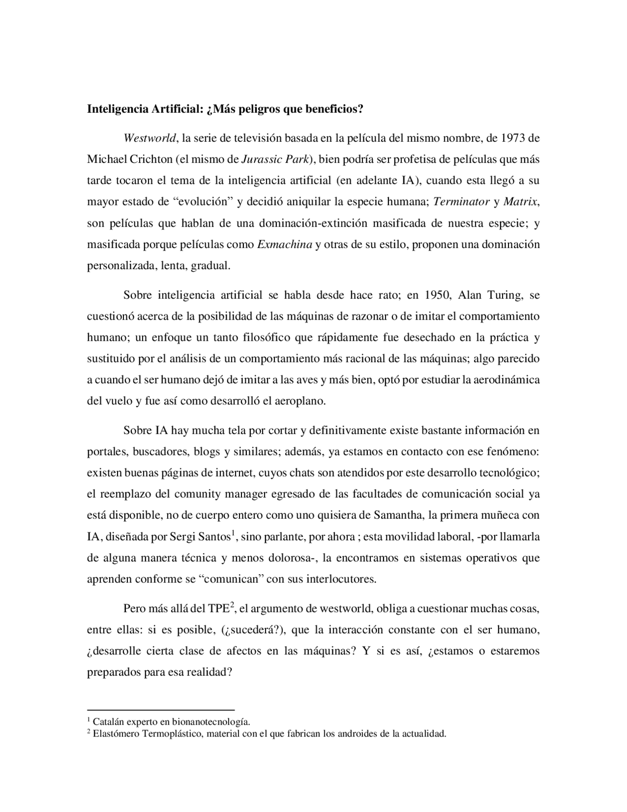 Inteligencia Artificial Docsity