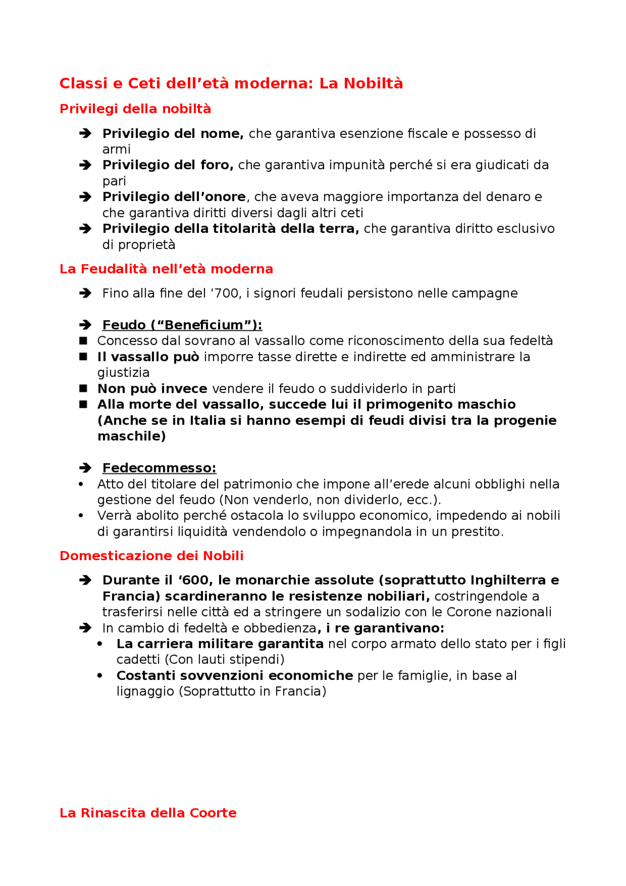 Storia Dello Stato Moderno Docsity