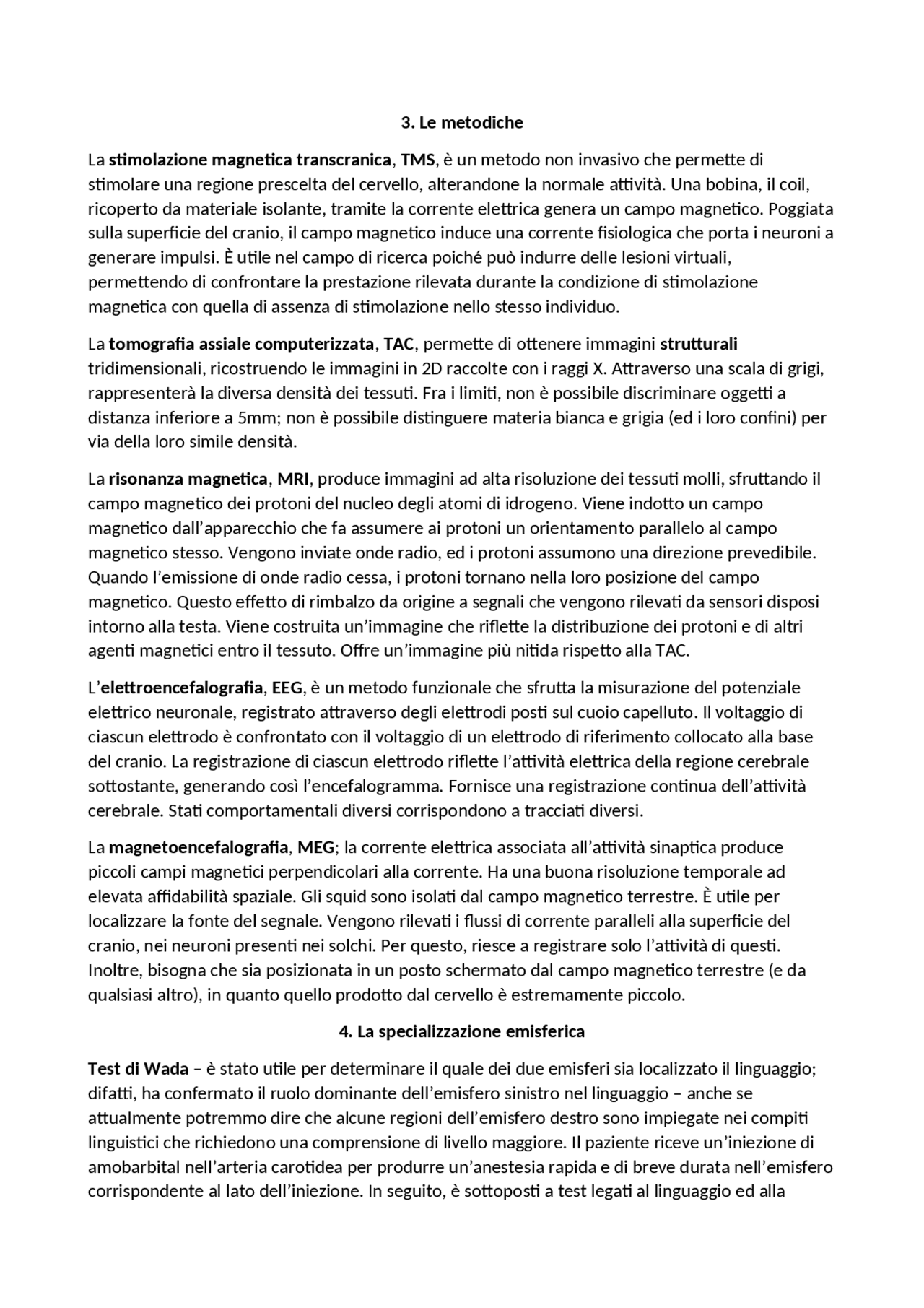 Neuroscienze Cognitive Gazzaniga Riassunto Docsity