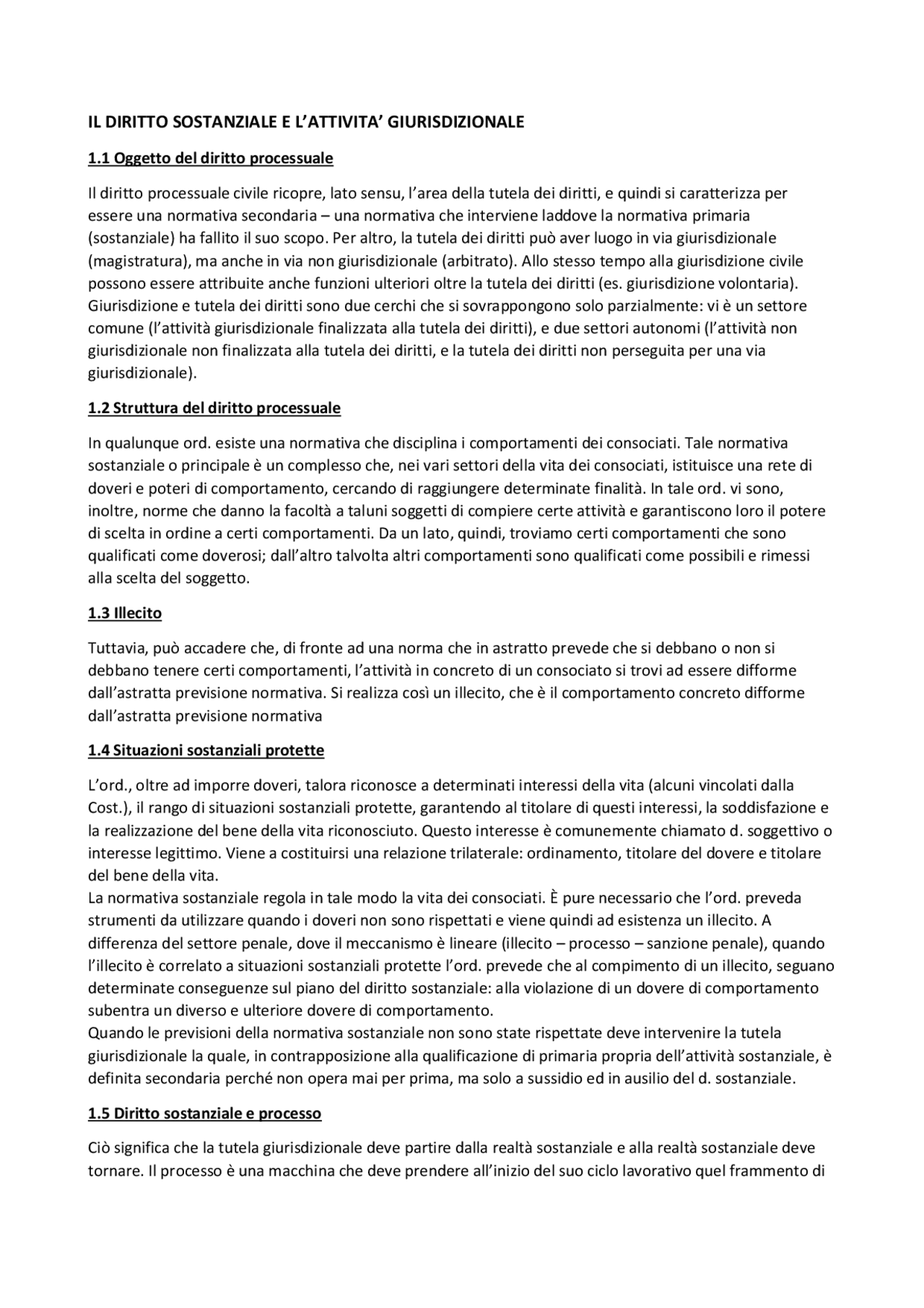 Riassunto Diritto Processuale Civile Libro I E Libro Ii Appunti Di