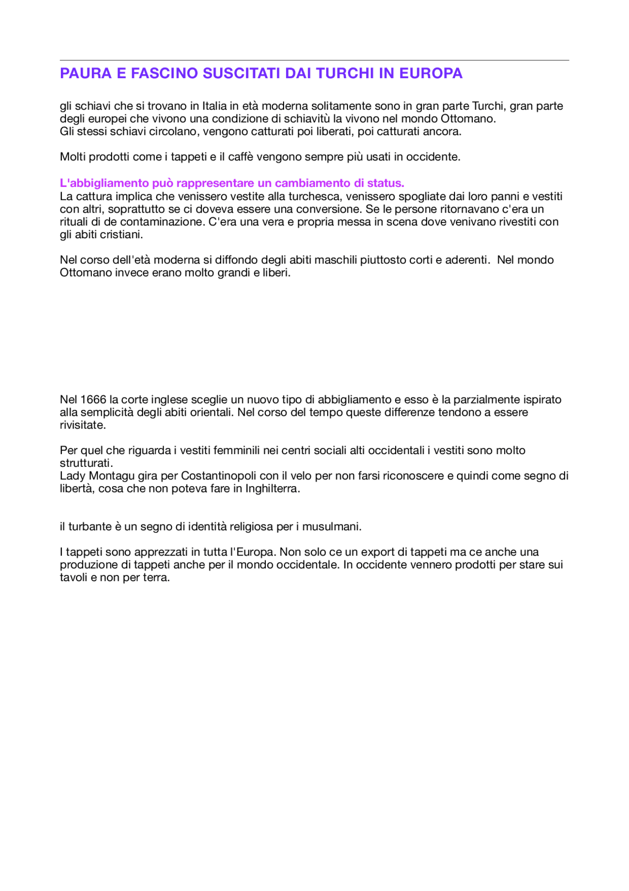 Storia Moderna Turchi Docsity
