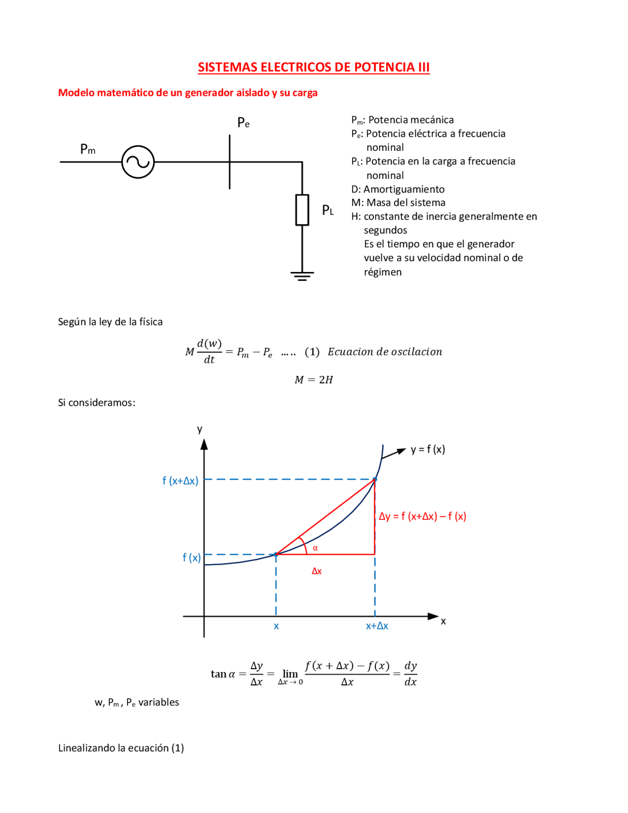 Control Systems: Turbine Generator Modeling and Analysis | Docsity
