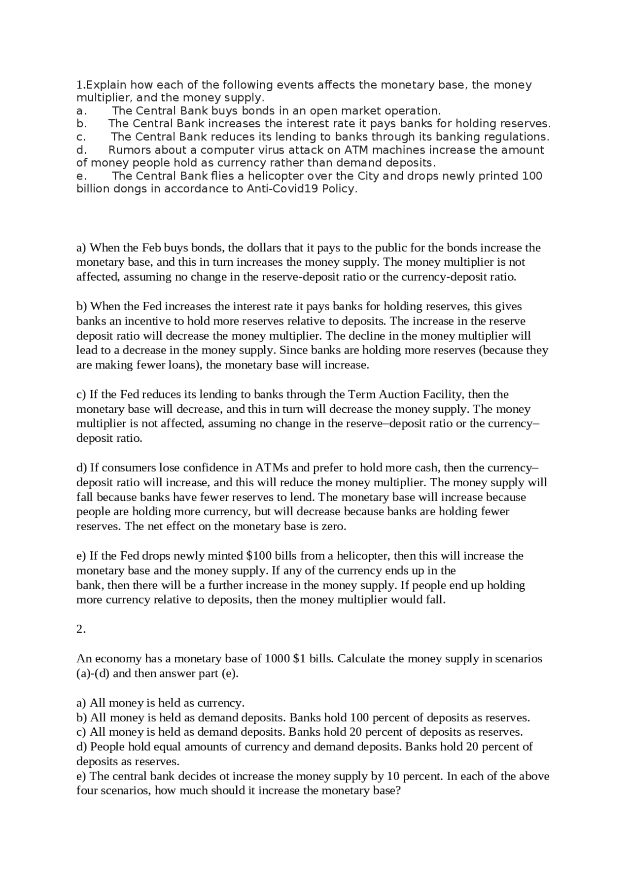 Chapter 5 Macroeconomics Docsity