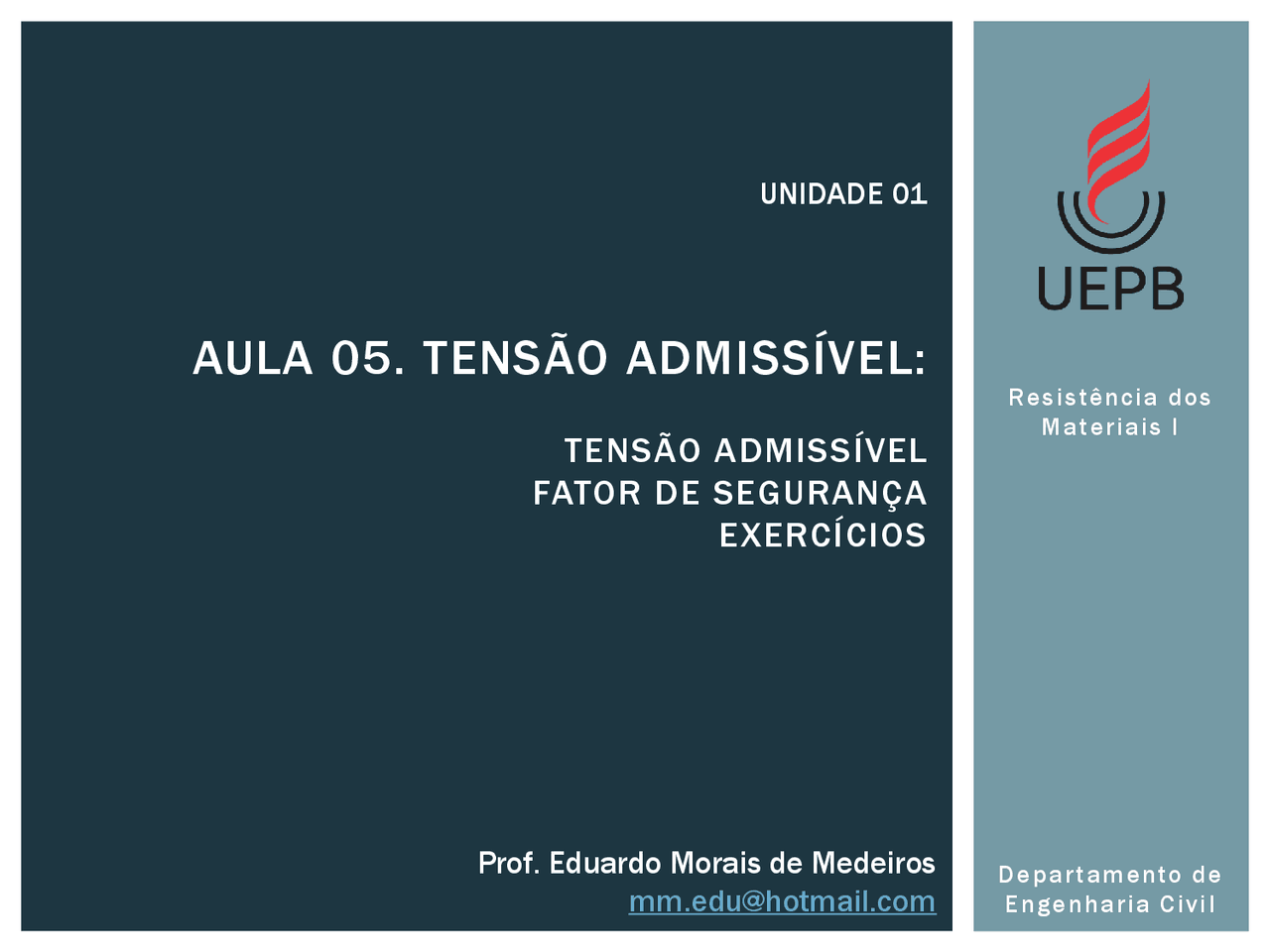 Aula De Resistência Dos Materiais 1 Docsity