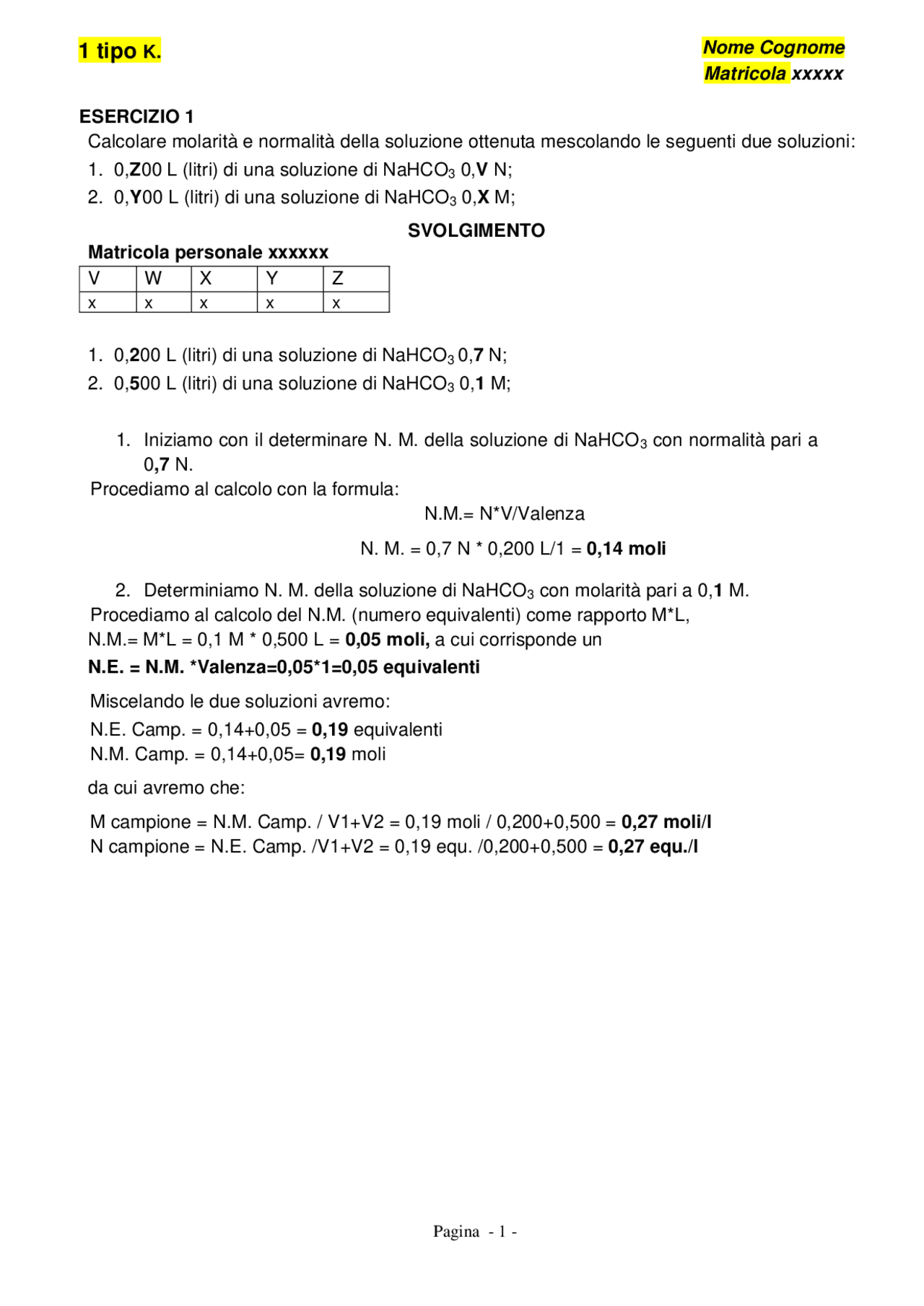 Ingegneria Ambientale Elaborato 1kpdf Docsity