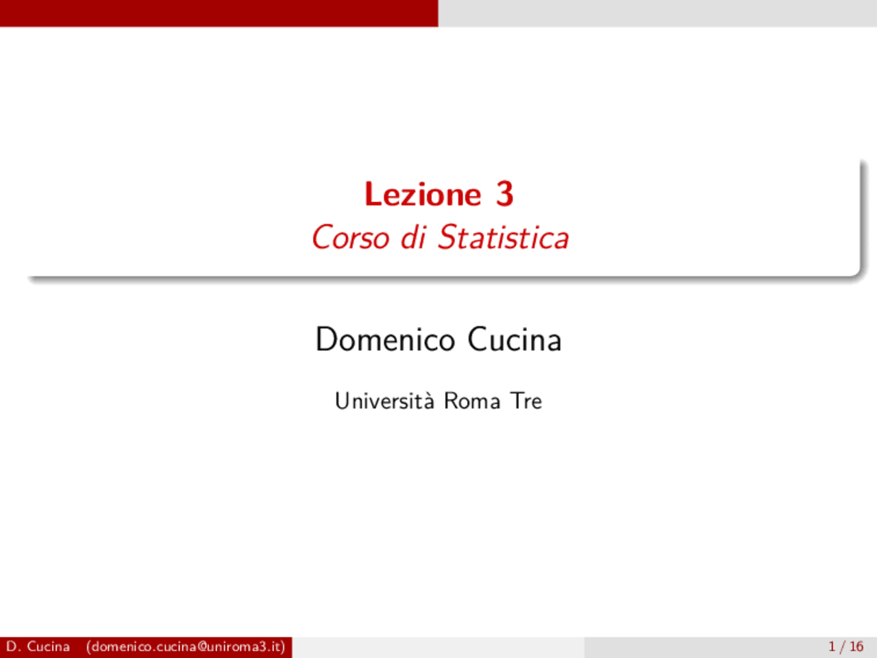Funzioni di ripartizione e quantili statistici - Docsity