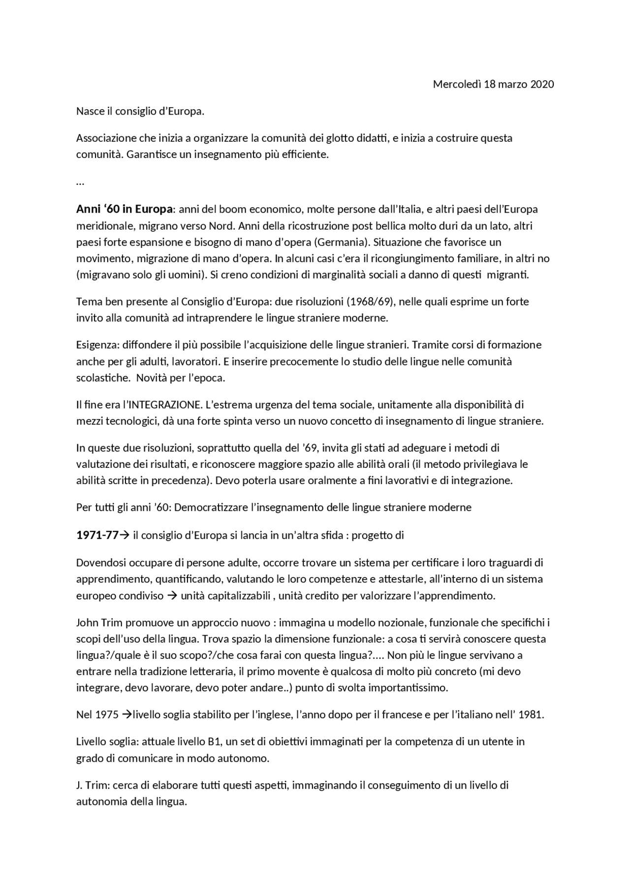 Il Consiglio Deuropa Docsity