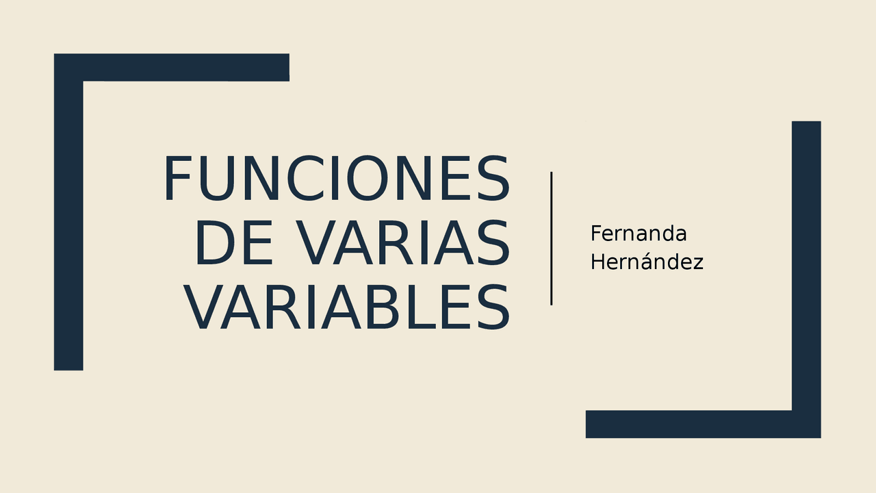 Funciones Multivariable Diapositivas De Cálculo Diferencial Y