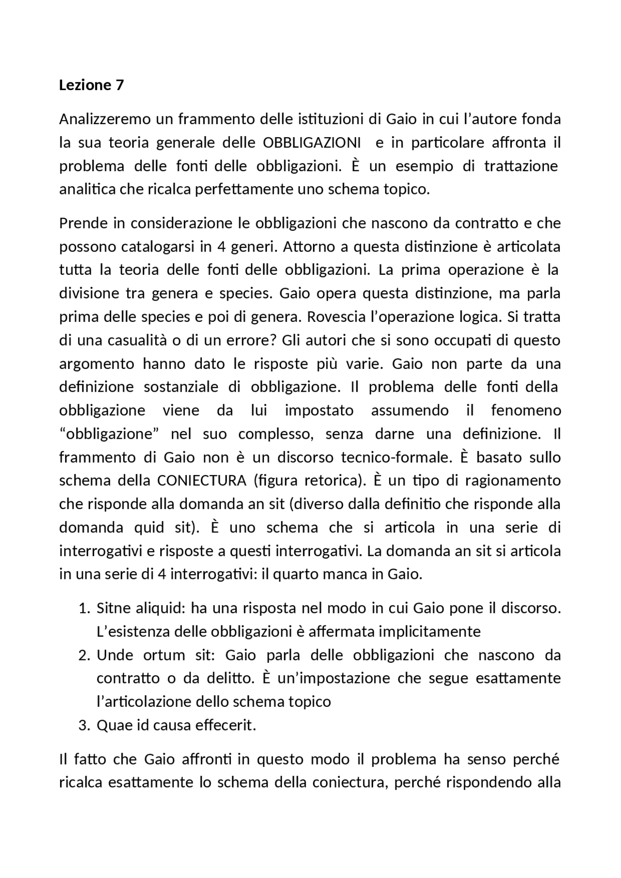Il Metodo Della Giurisprudenza Romana Docsity