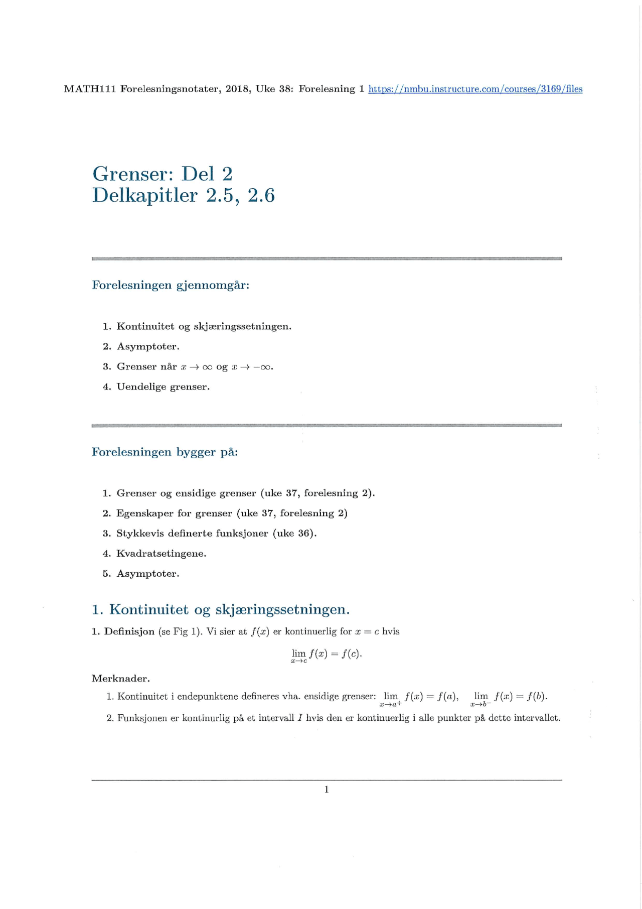 Notes Calculus Math Lecture Notes Calculus For Engineers Docsity