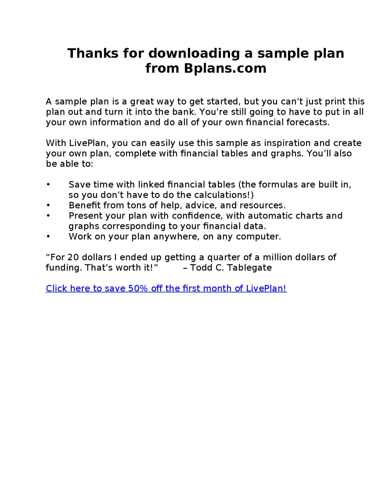 Business plan animals day care - Docsity
