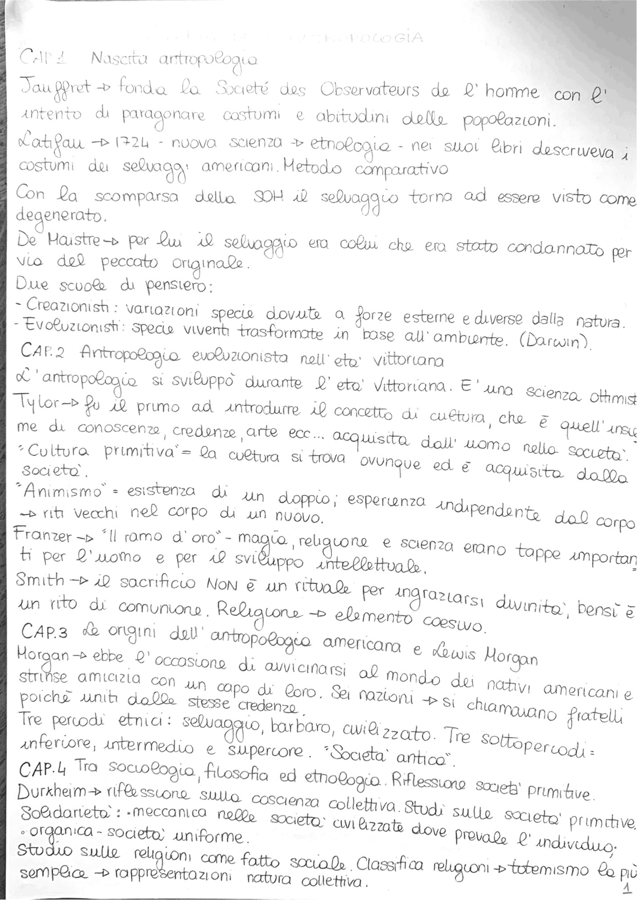 Storia Dellantropologia Fabietti Docsity