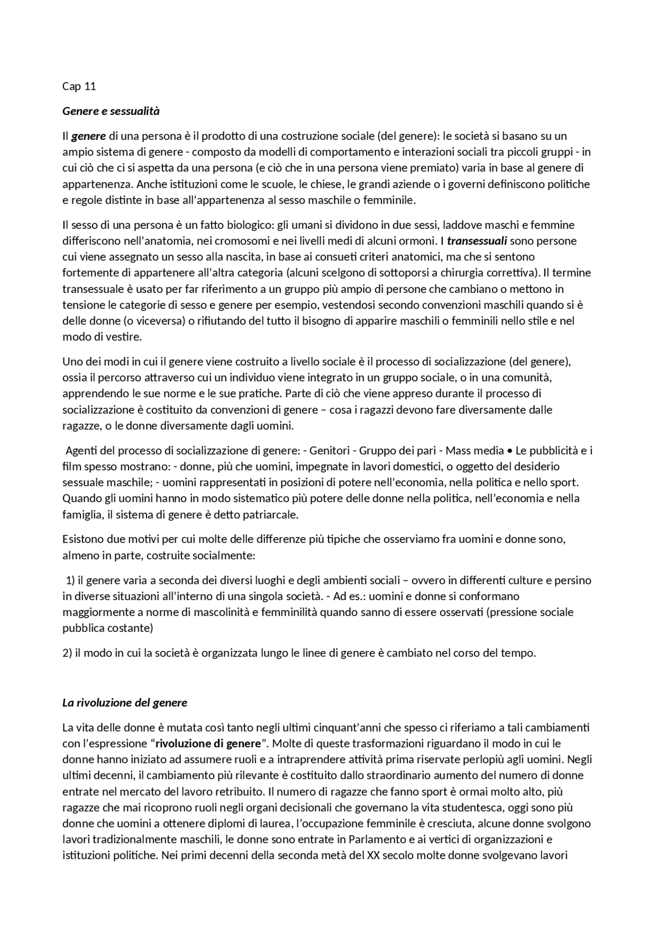 Manuale Di Sociologia Docsity