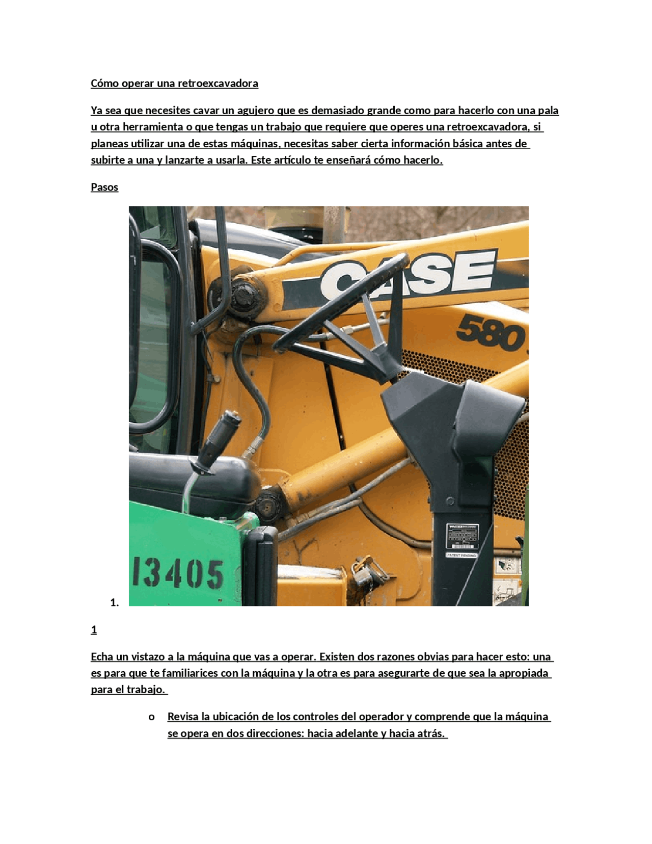 Operacion De Excavadora Apuntes De Mecánica Docsity