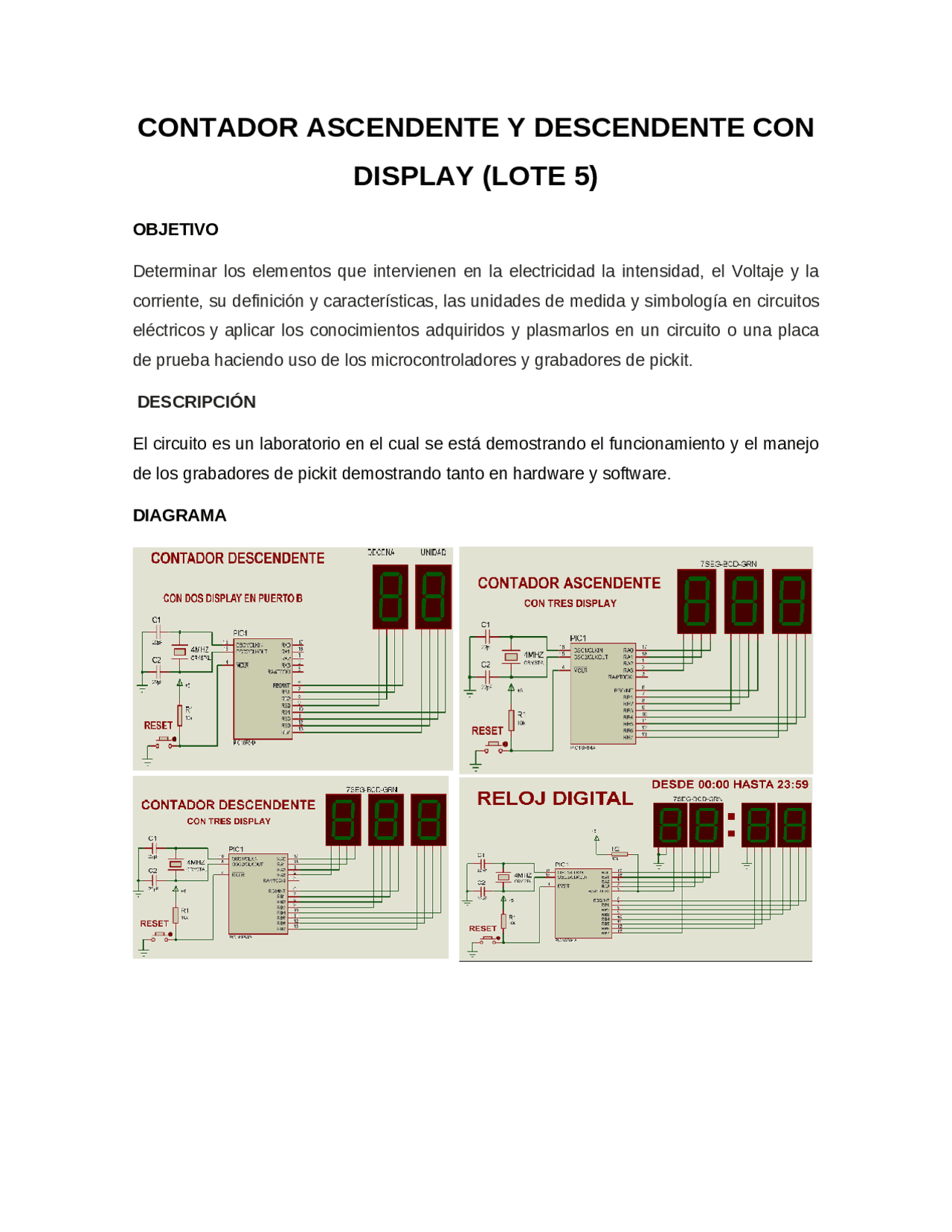 Informe Microcontroladores Docsity