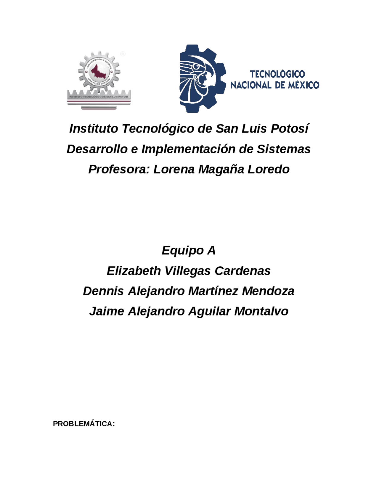 Avances proyecto itslp - Docsity