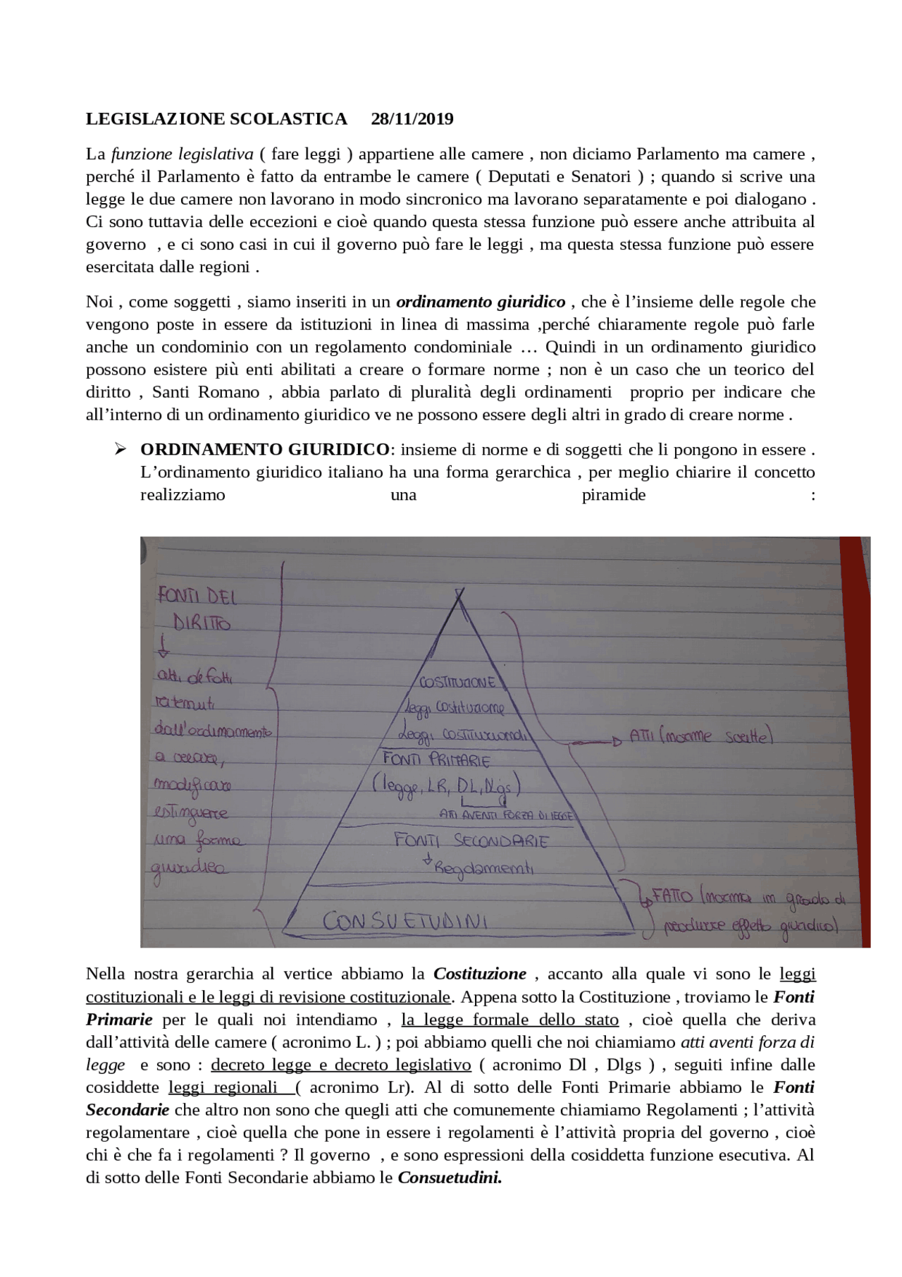 Legislazione Scolastica Intro Docsity