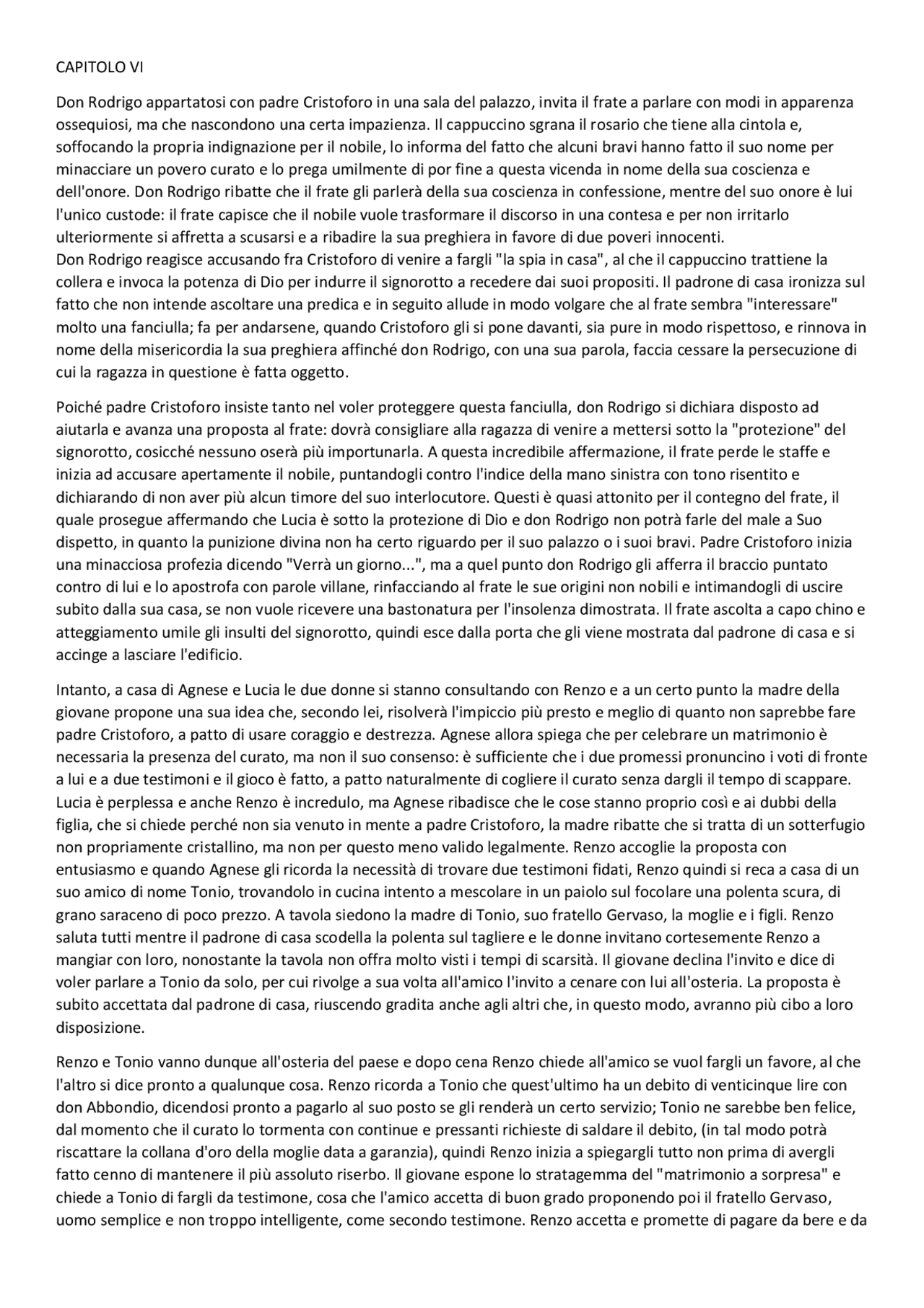 Riassunto Cap3 Promessi Sposi Docsity