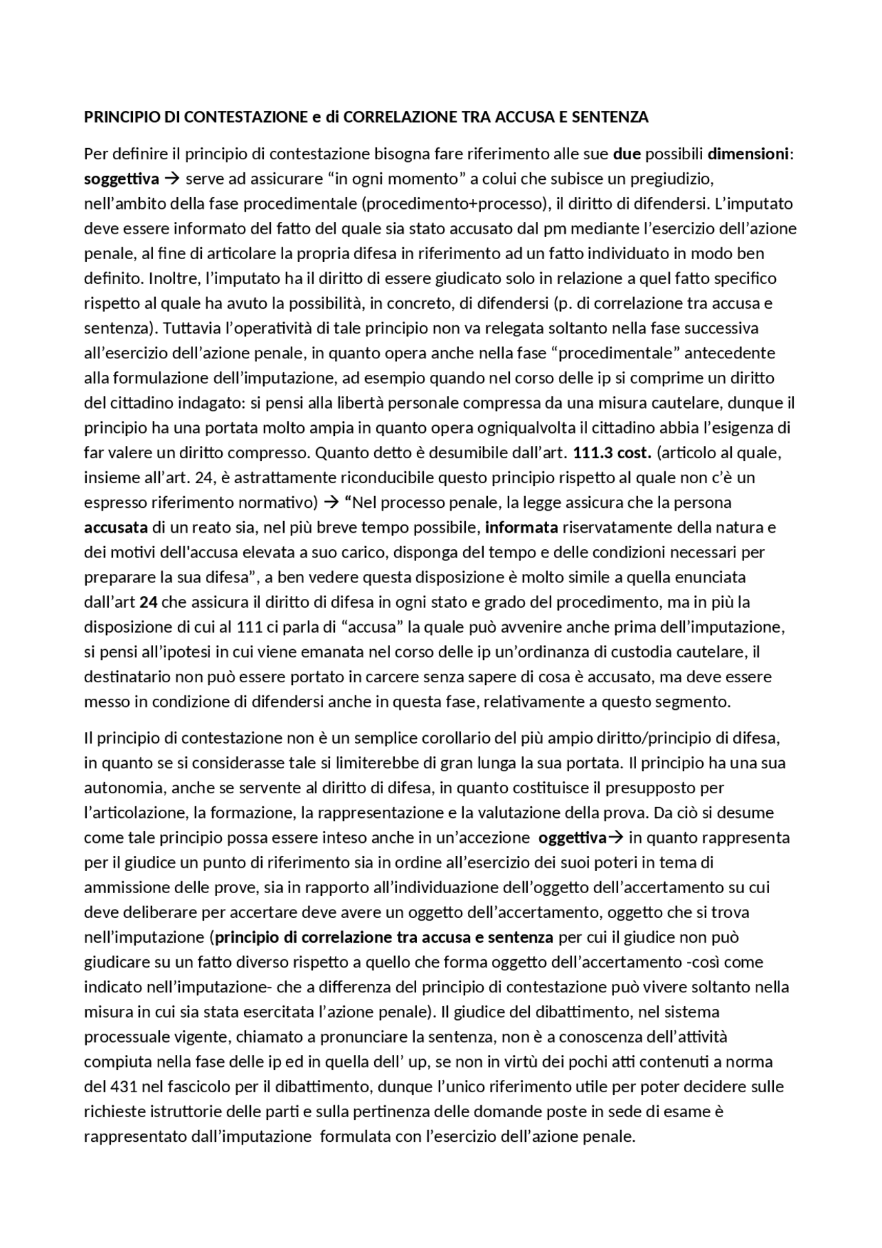 Principi Procedura Penale Docsity