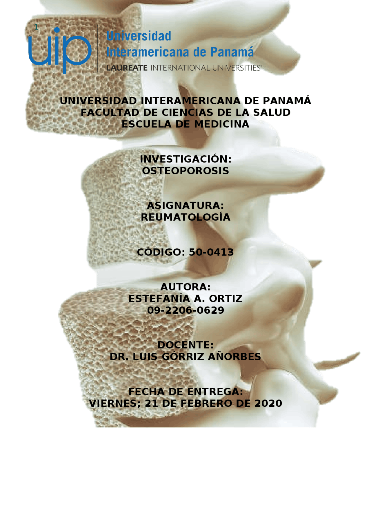 Osteoporosis Apuntes Docsity