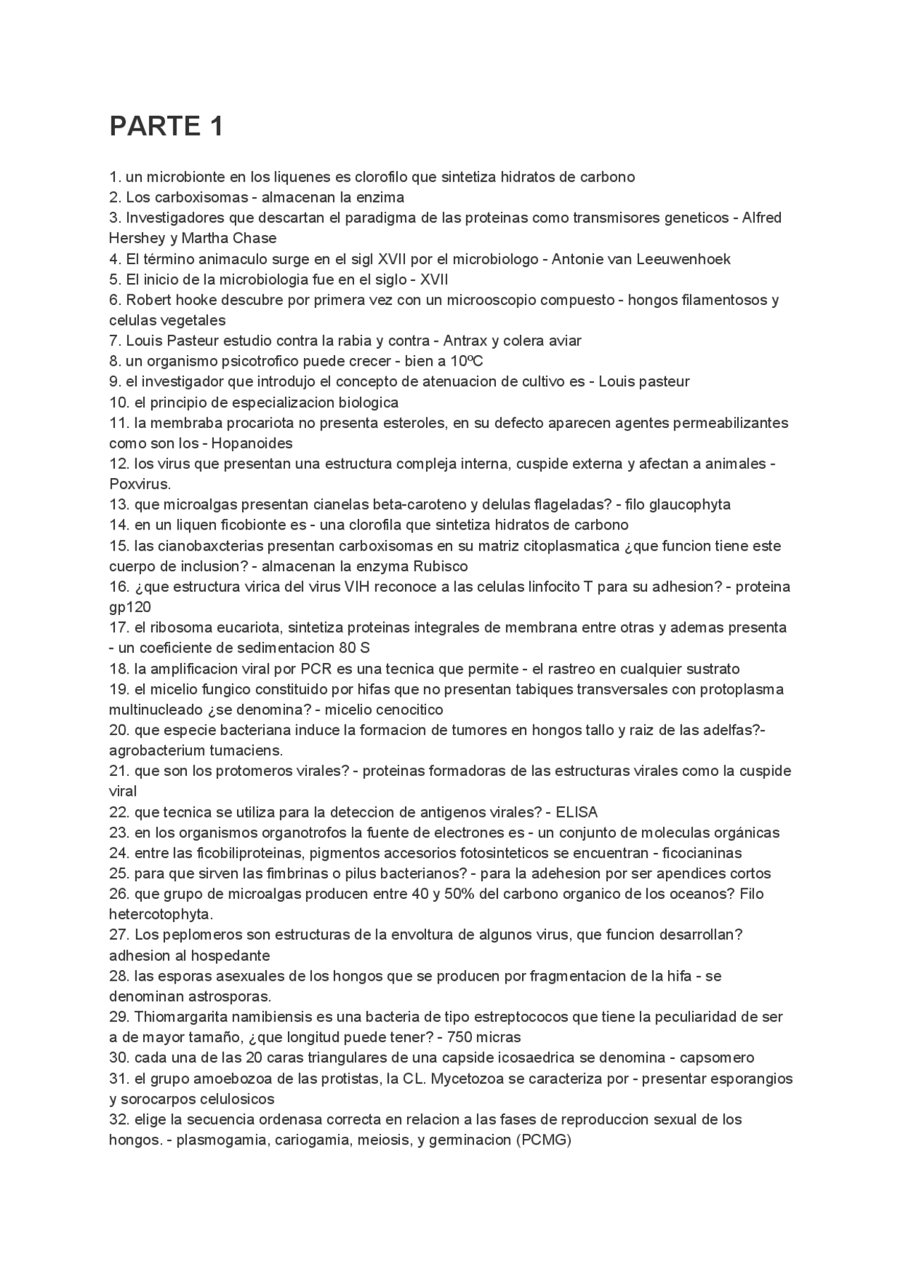 Test Microbiología Moodle Docsity
