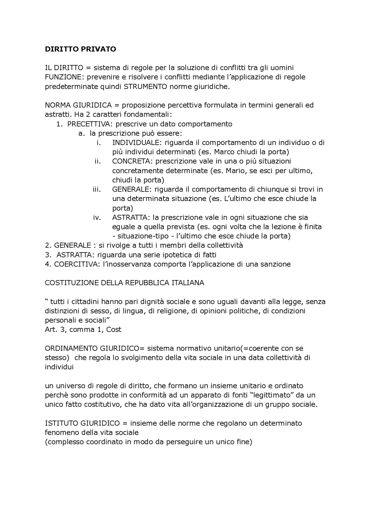 Appunti Slide Diritto Privato Appunti Di Diritto Privato Docsity