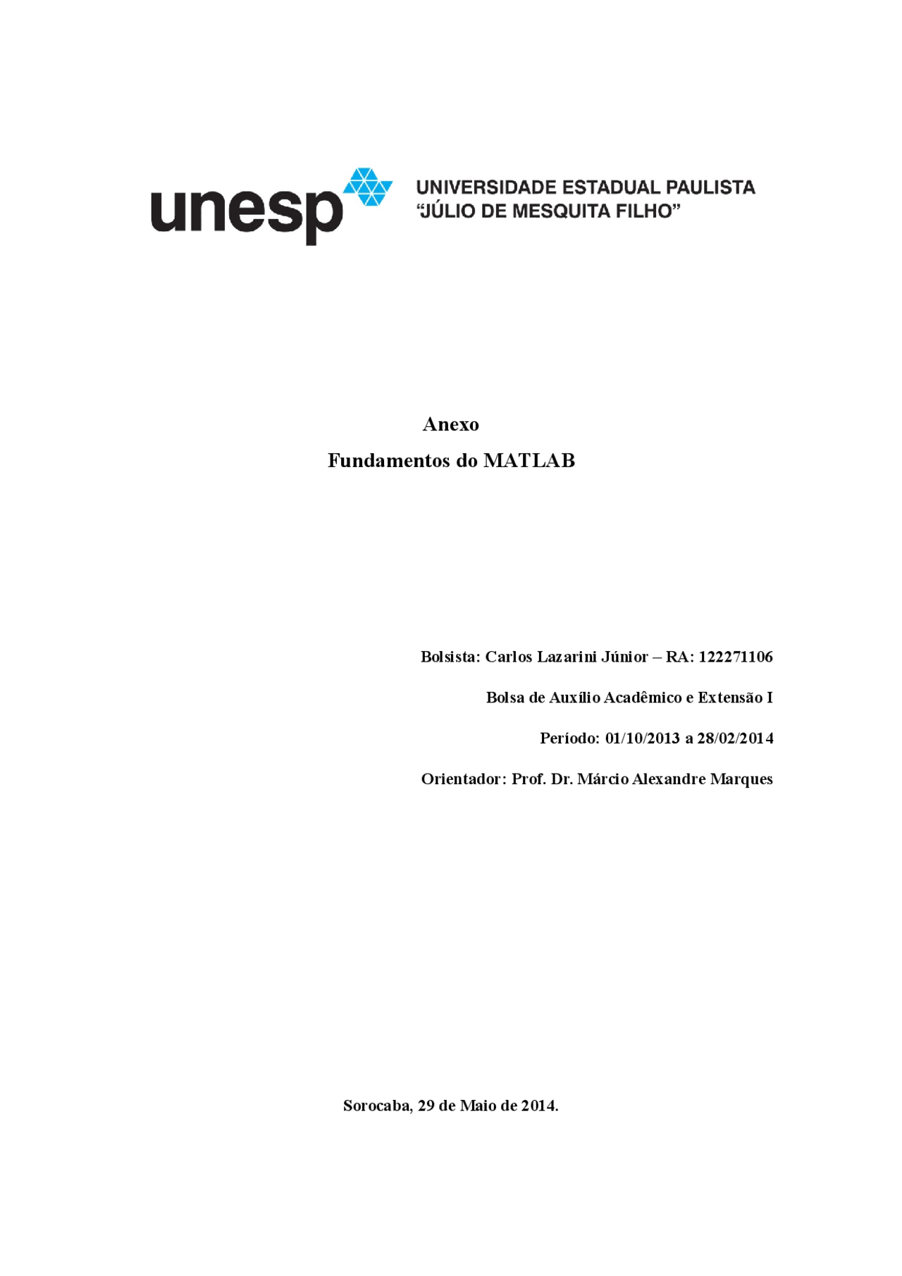 Introdução Ao Software Matlab Esquemas Matlab Docsity