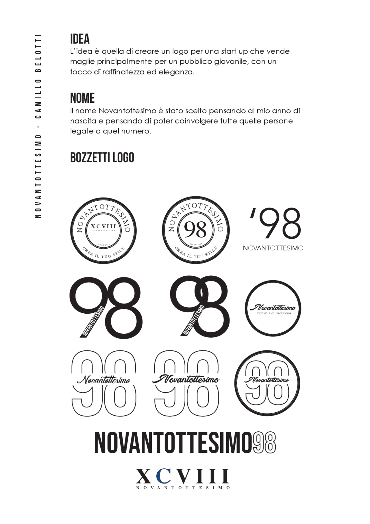Progetto Comunicazione Visiva Docsity