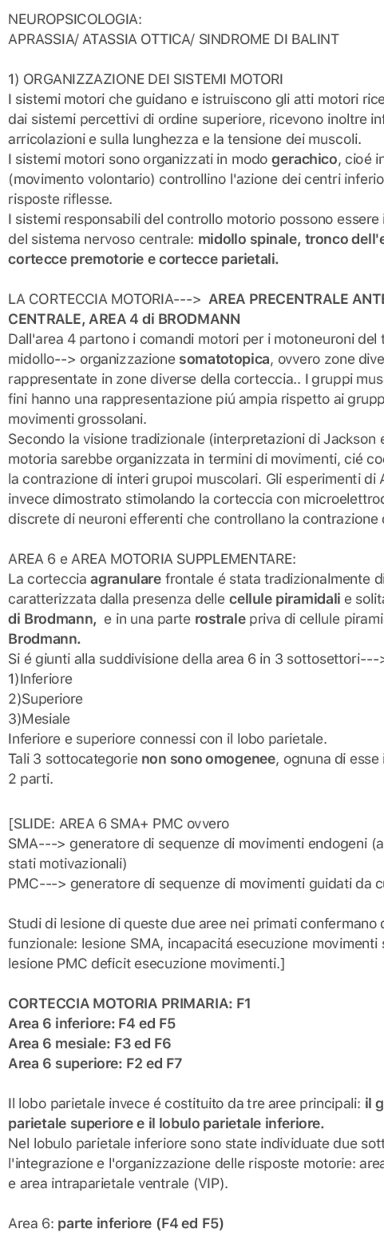 Aprassia Atassia Ottica Sindrome Di Balint Docsity