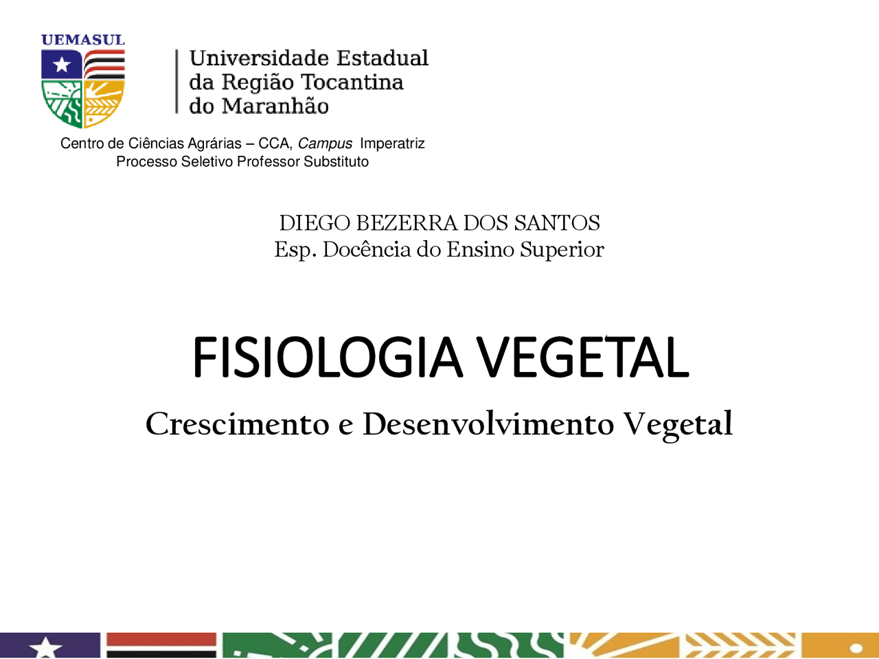 Aula III de Fisiologia Vegetal | Slides Fisiologia vegetal - Docsity