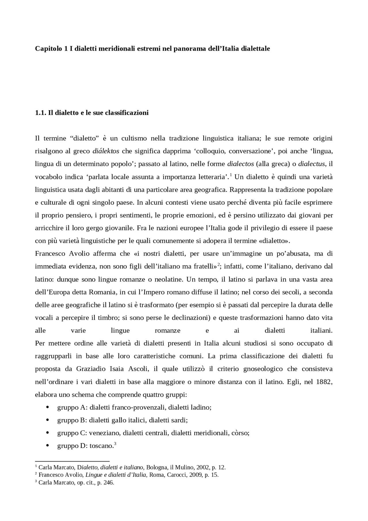 I dialetti meridionali estremi | Appunti di Linguistica | Docsity