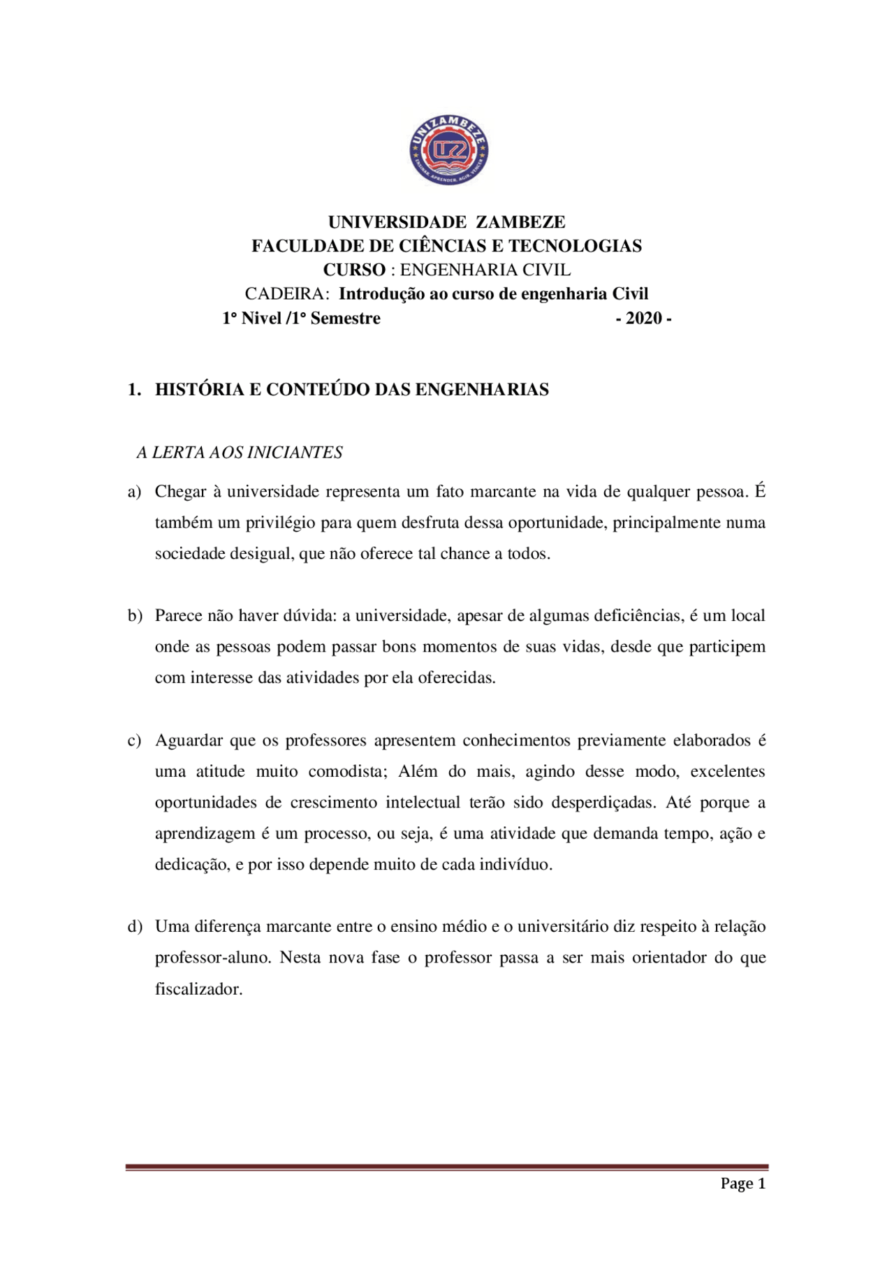 Historia Da Engenharia Civil Docsity