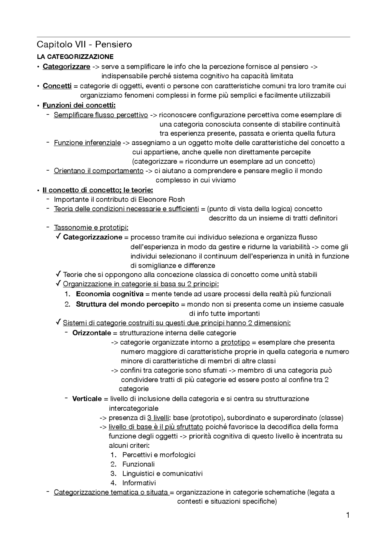 Il Pensiero Riassunto Docsity