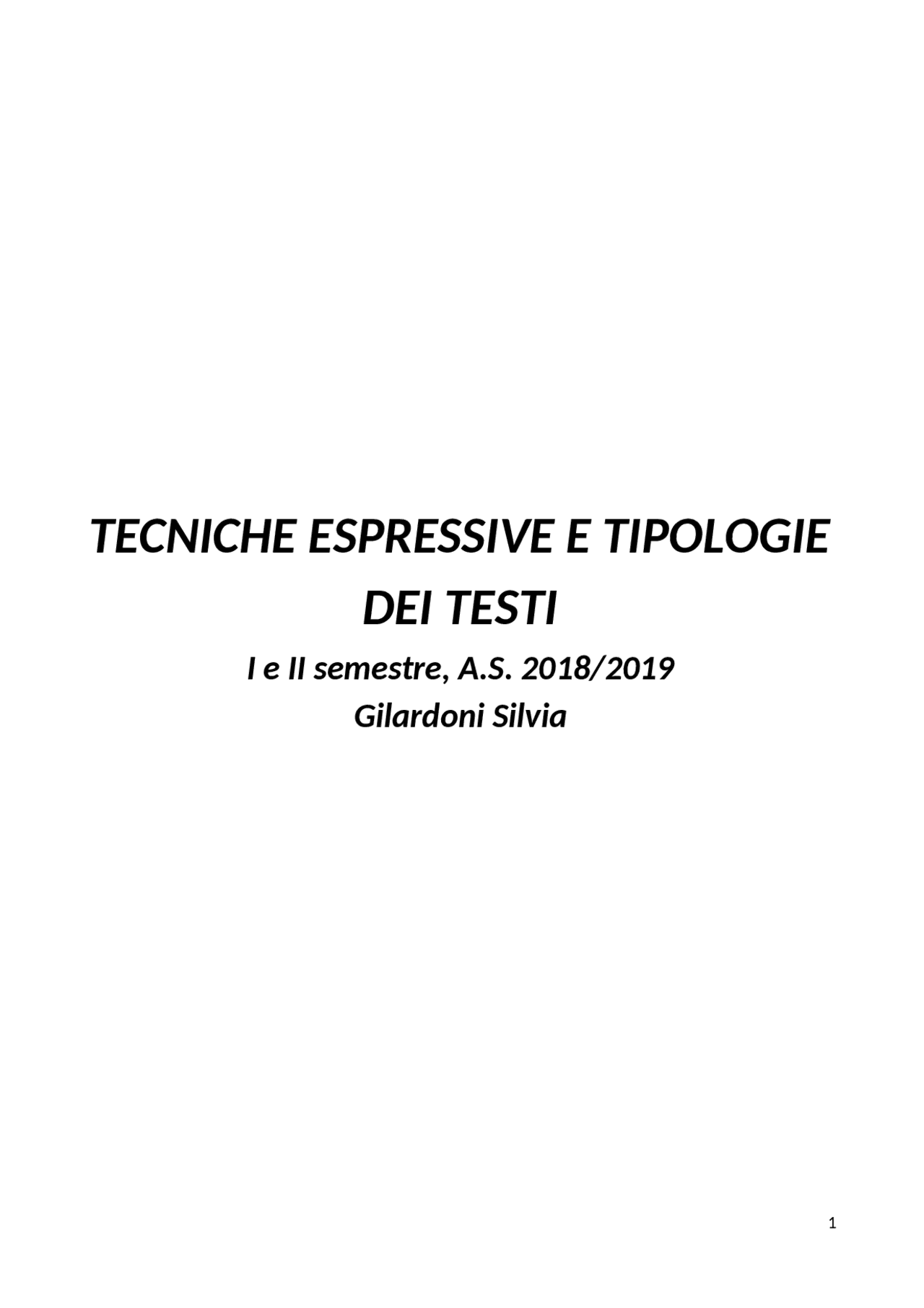 Appunti Tecniche E Tipologie Dei Testi Docsity