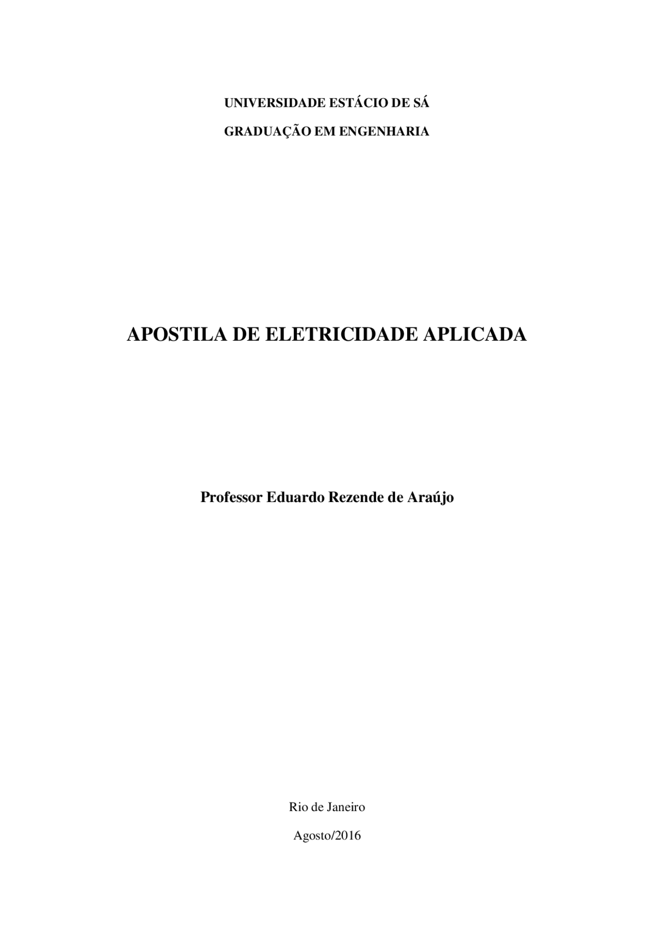 Eletricidade Aplicada Docsity