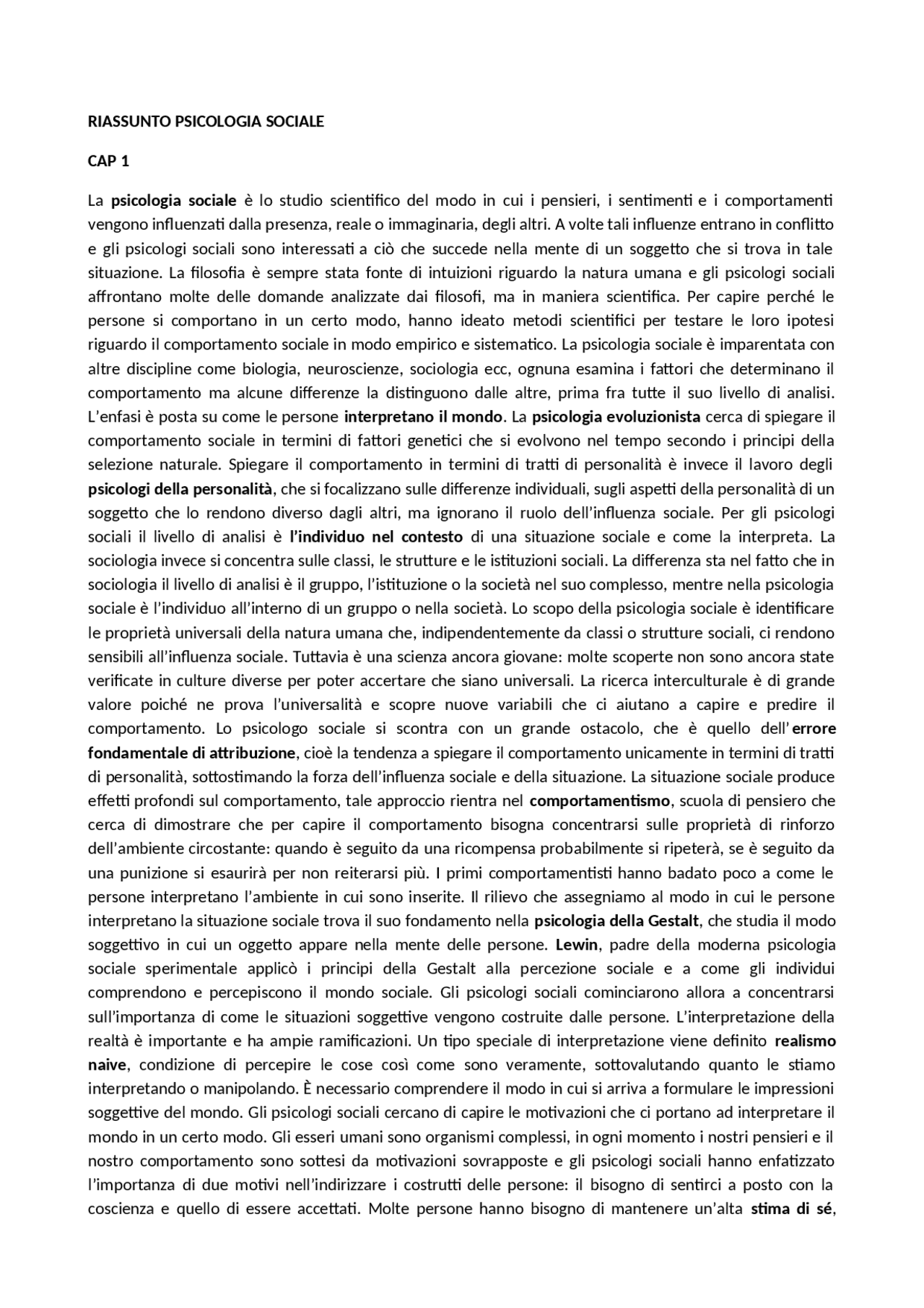 Psicologia Sociale Aronson Wilson Docsity