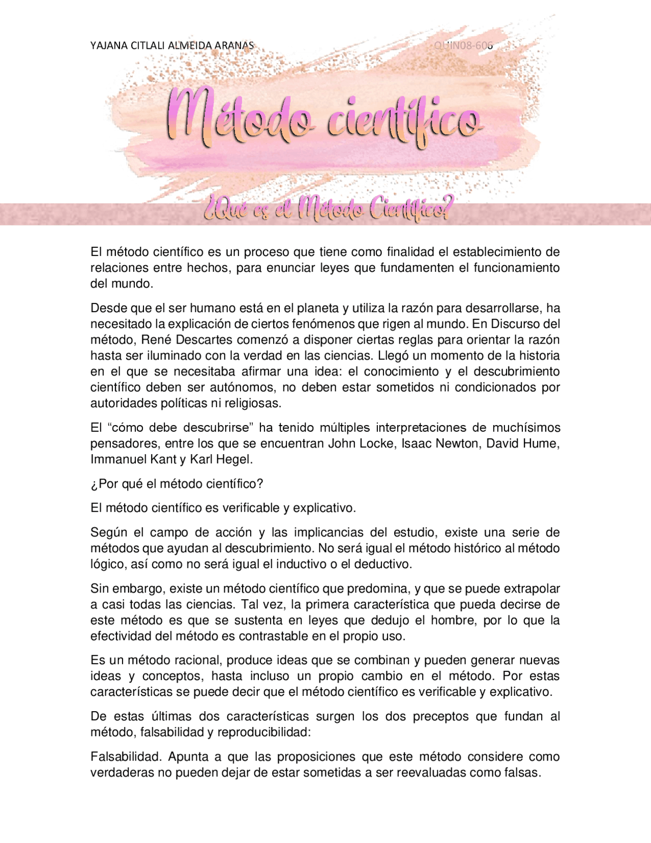 Método Científico Y Docsity