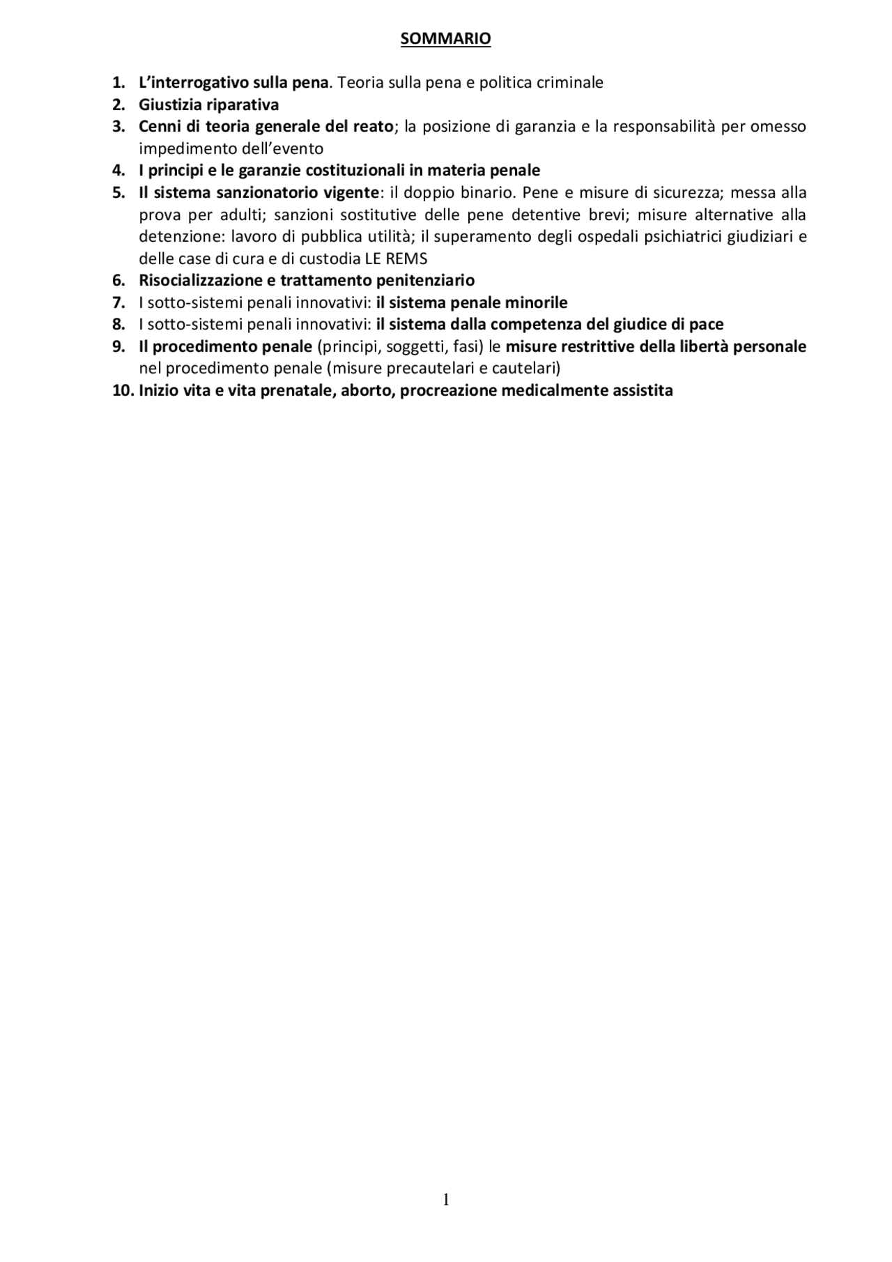 Diritto Penale E Penale Minorile Docsity