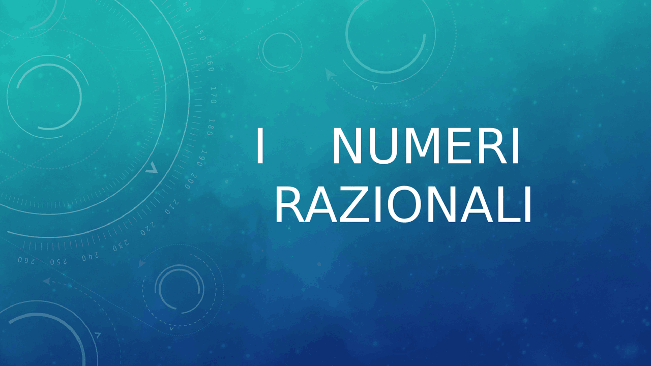 Numeri razionali matematica - Docsity